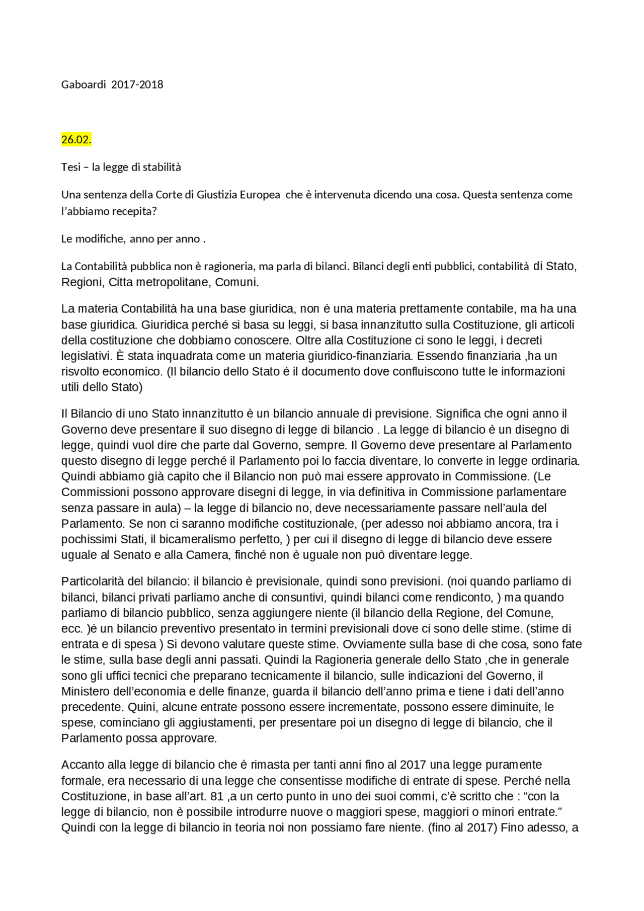 Contabilità Enti Pubblici Docsity