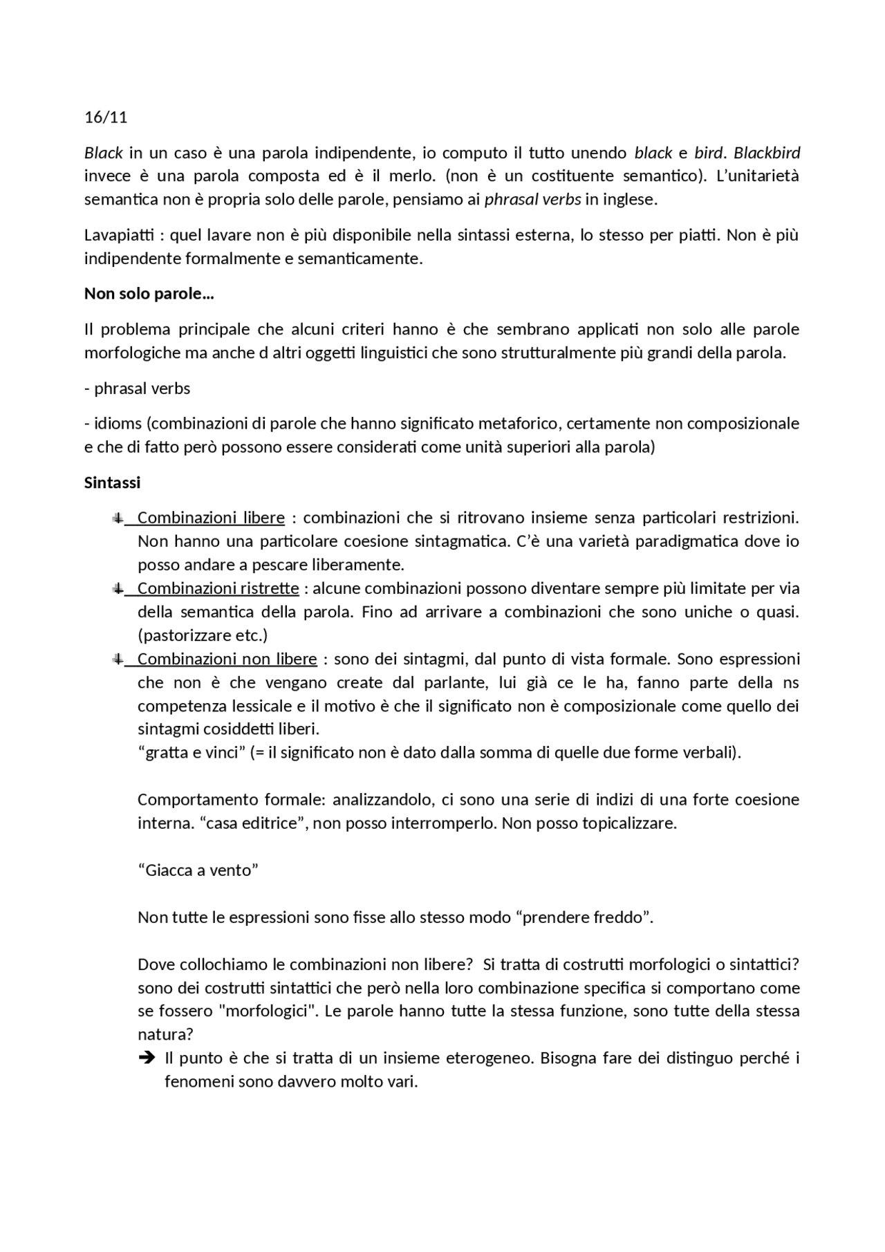 Appunti Semantica E Lessico Docsity