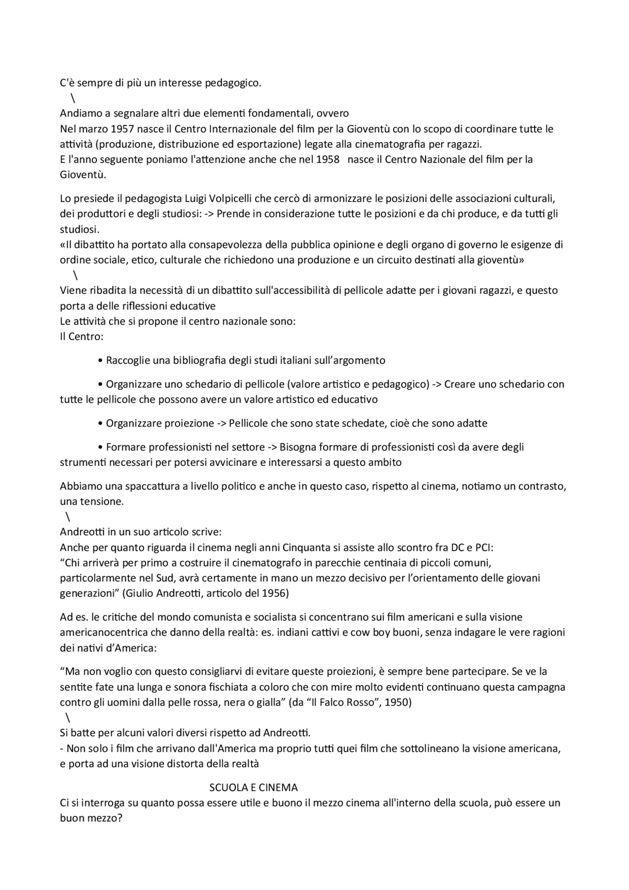 Appunti Presi A Lezione Di Scienze Della Comunicazione Docsity