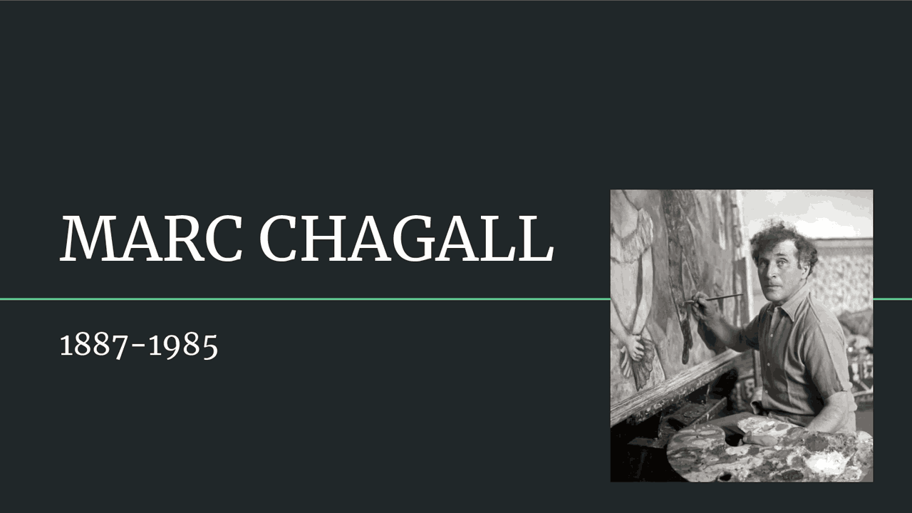 Power Point su Marc Chagall | Slide di Elementi di storia dell'arte ed ...