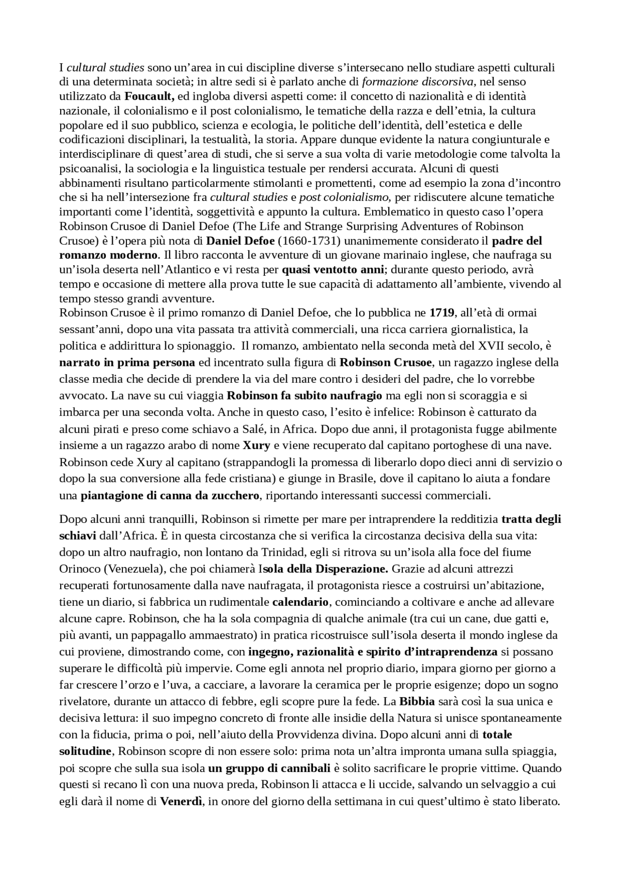Riassunto Del Saggio Miti Dellindividualismo Moderno Di Ian Watt