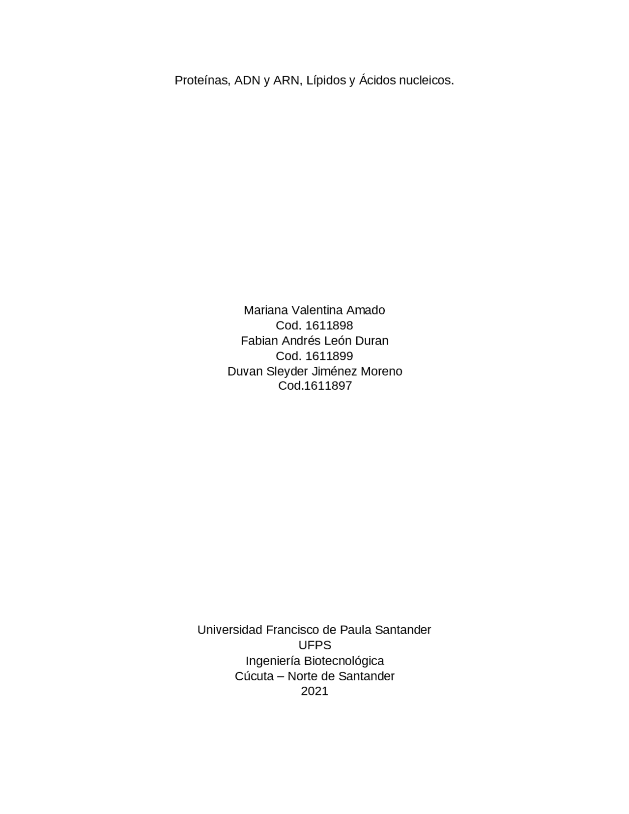 Proteínas, ADN y ARN, Lípidos y Ácidos nucleicos. | Resúmenes de ...
