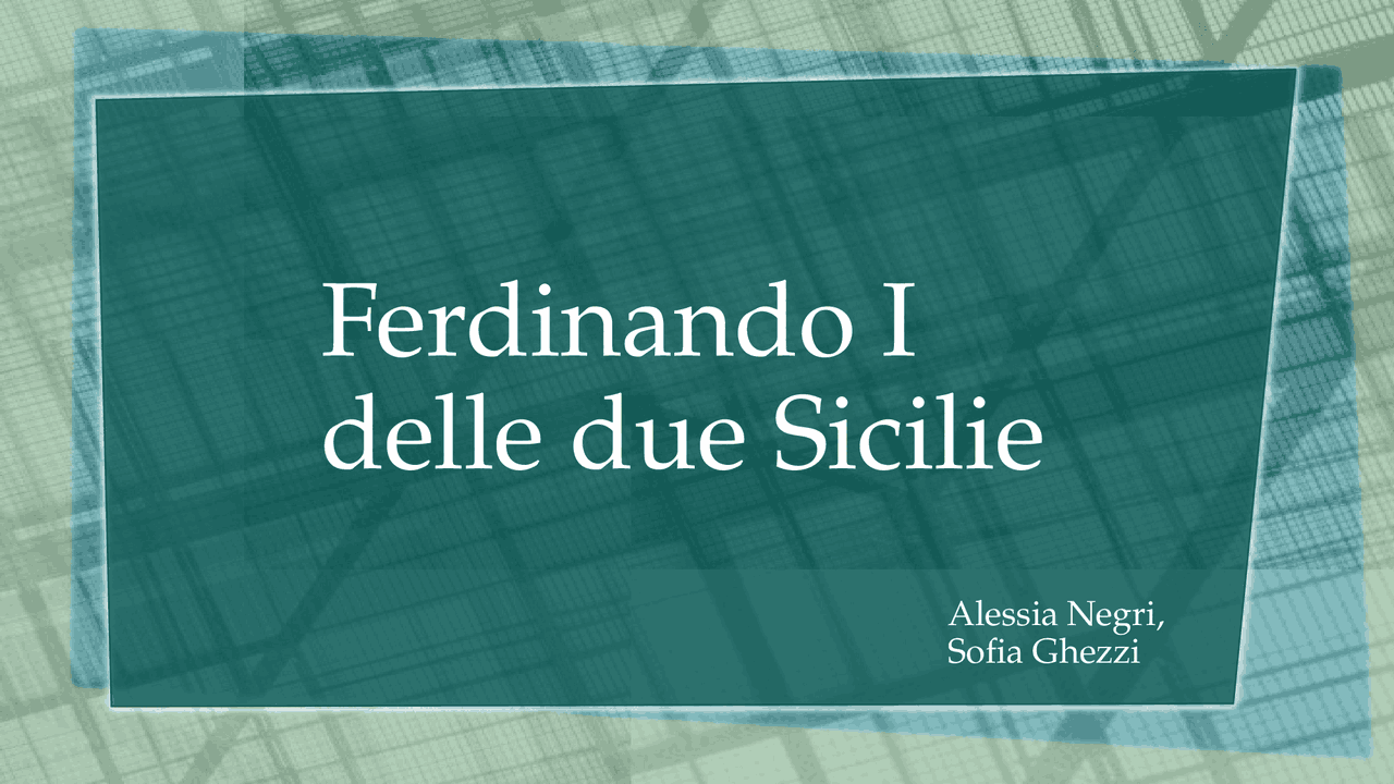 Ferdinando I Delle Due Sicilie Docsity