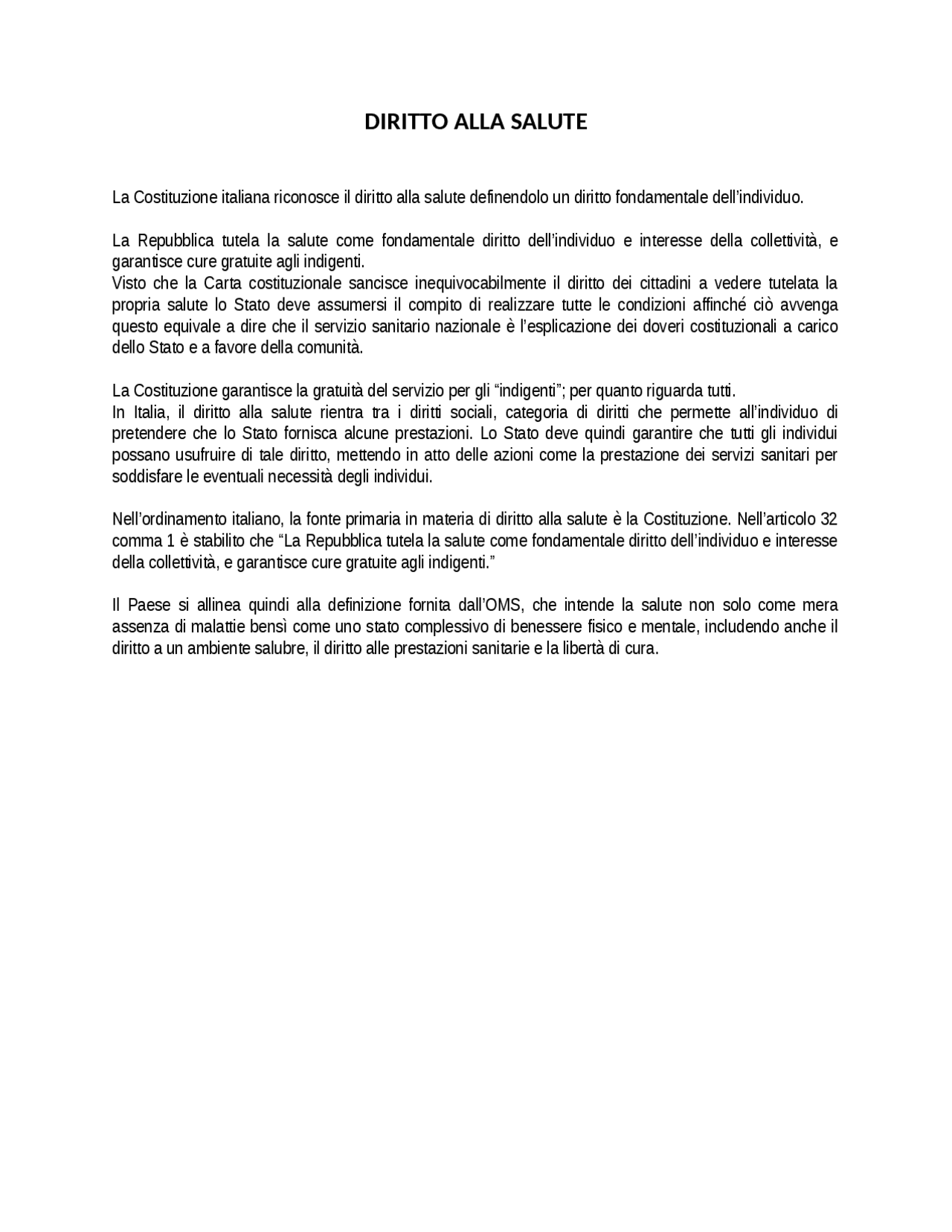 Il Diritto alla Salute in Italia: Una Fondamentale Protezione ...