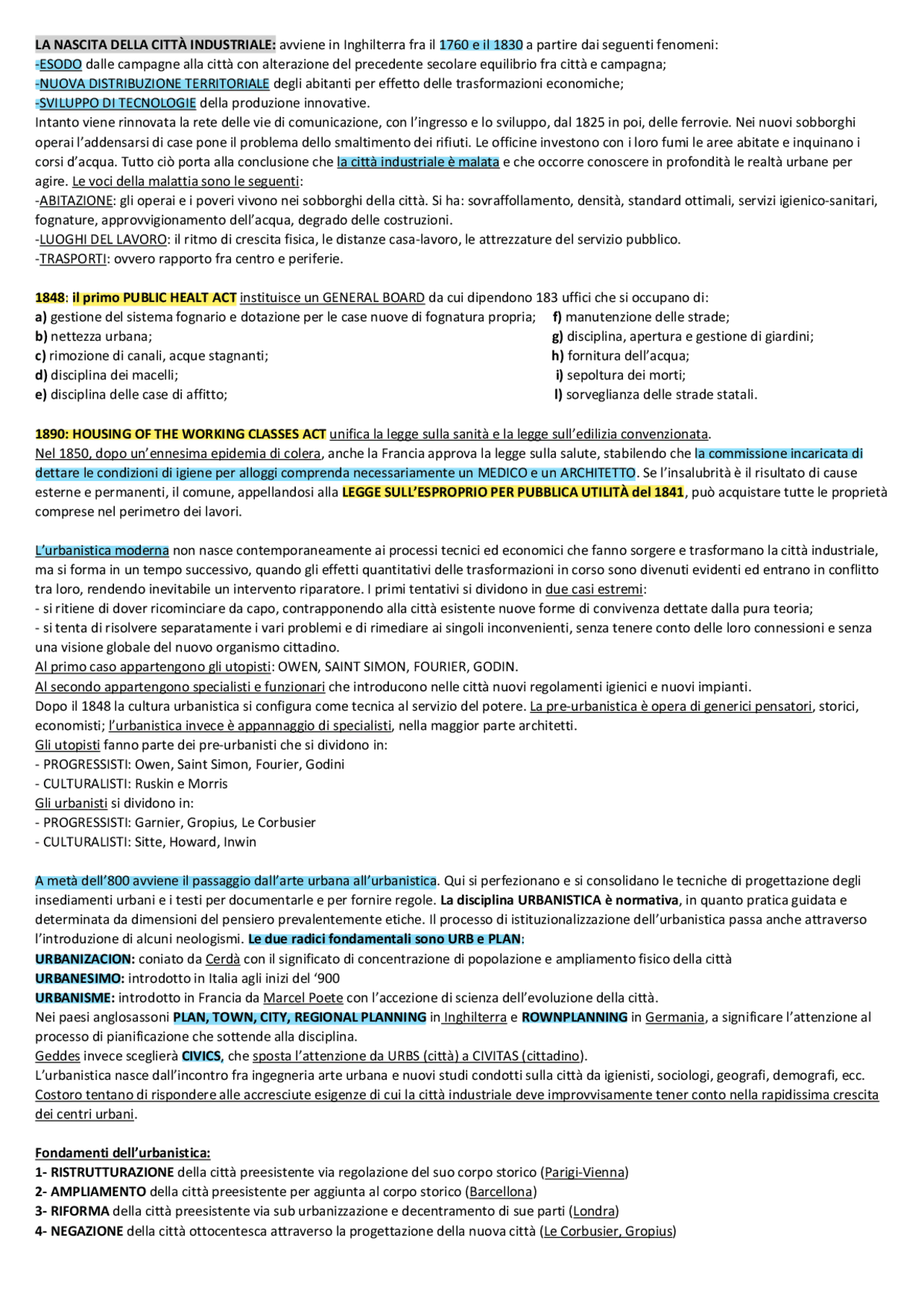 Appunti Di Fondamenti Di Urbanistica Appunti Di Urbanistica Docsity