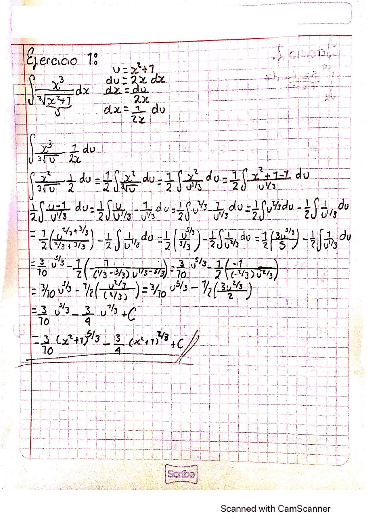 Ejercicios De Metodos De Integracion Docsity