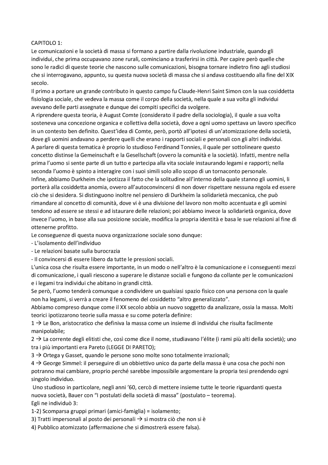 Teorie Delle Comunicazioni Di Massa E Sfida Digitale Docsity