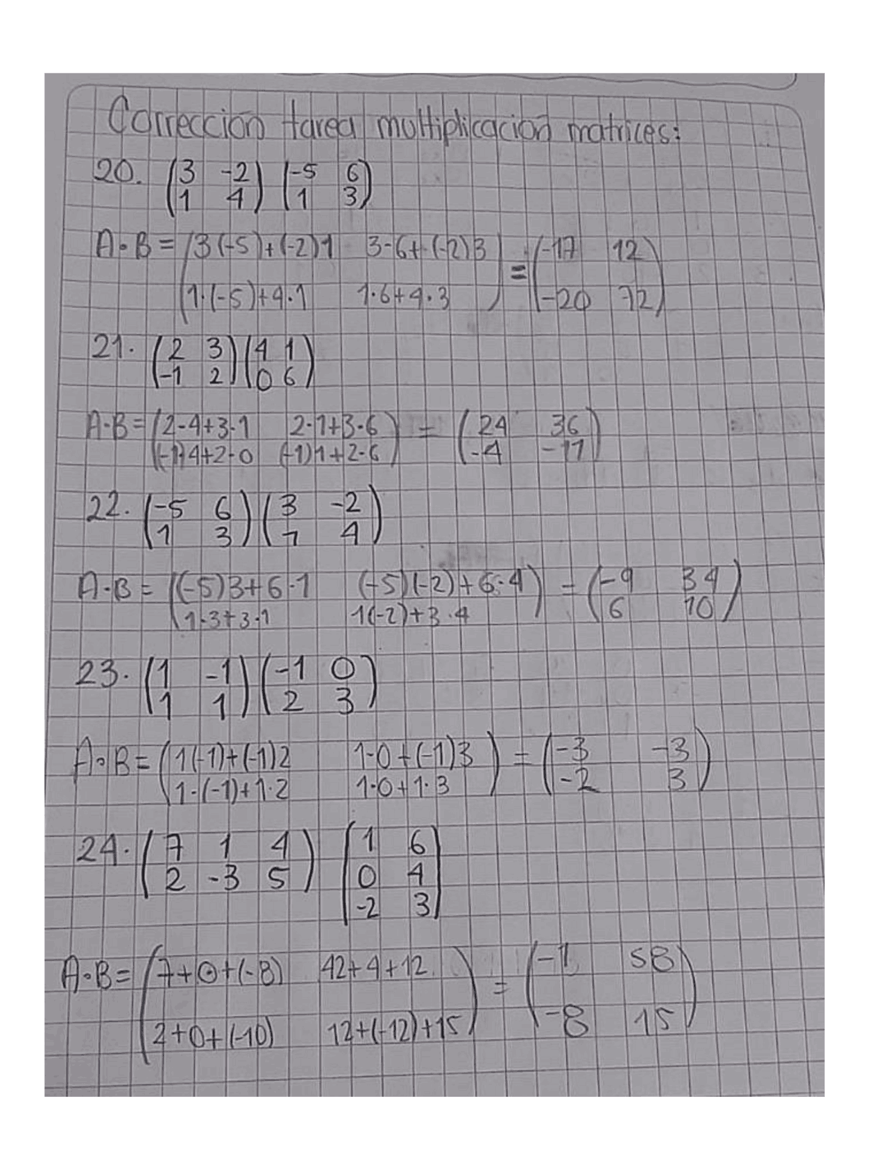 Multiplicacion De Matrices Docsity