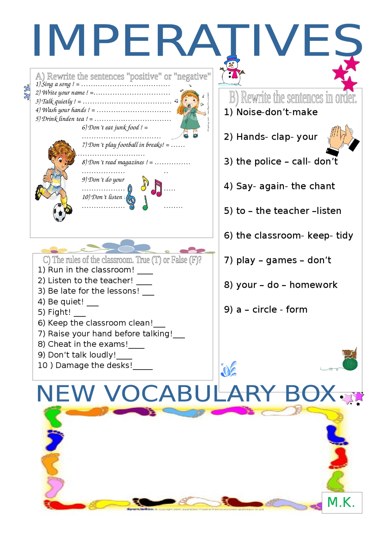 Imperative Exercises Vežbe Predlog Engleski Jezik Docsity