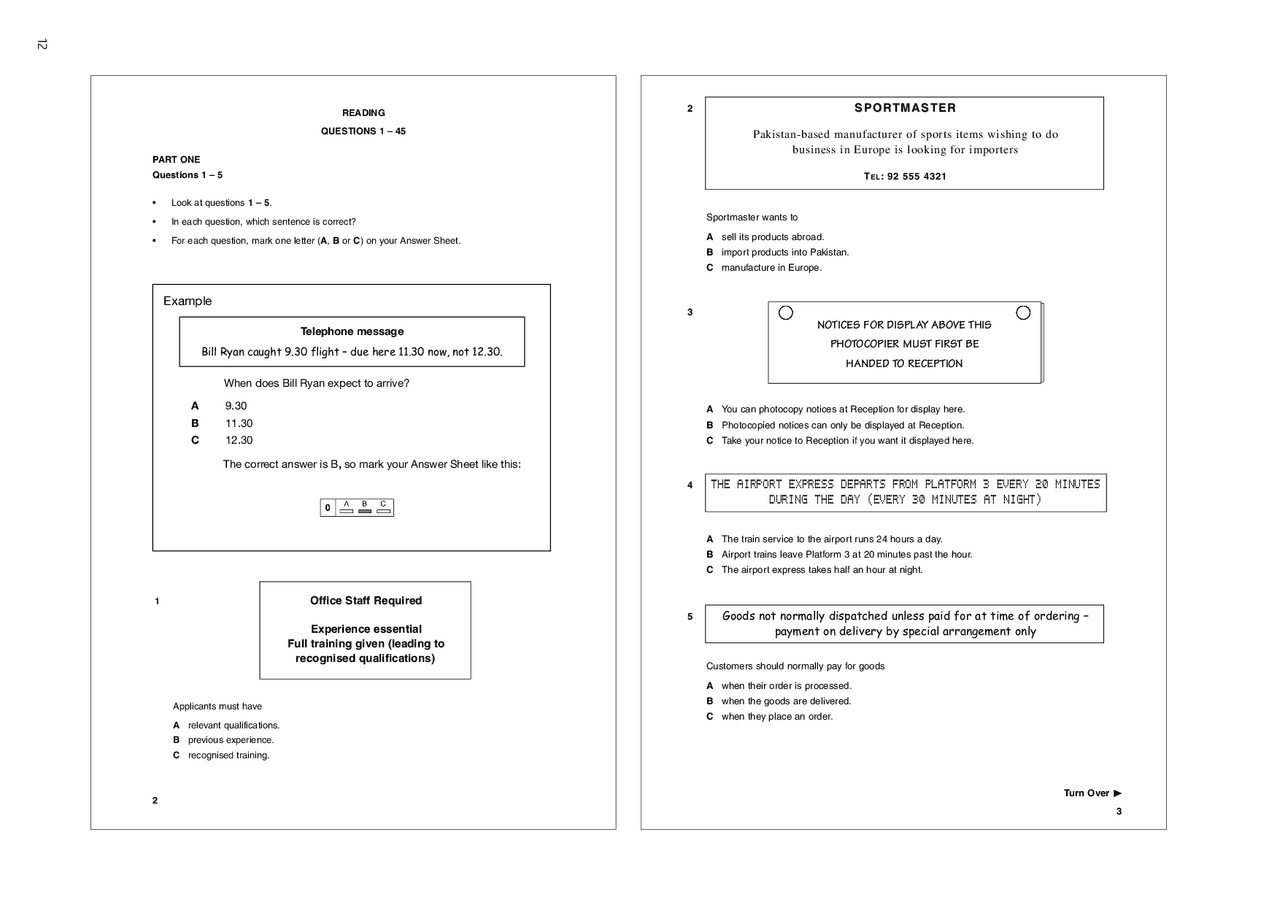 Placement Test 14 Cpe Docsity
