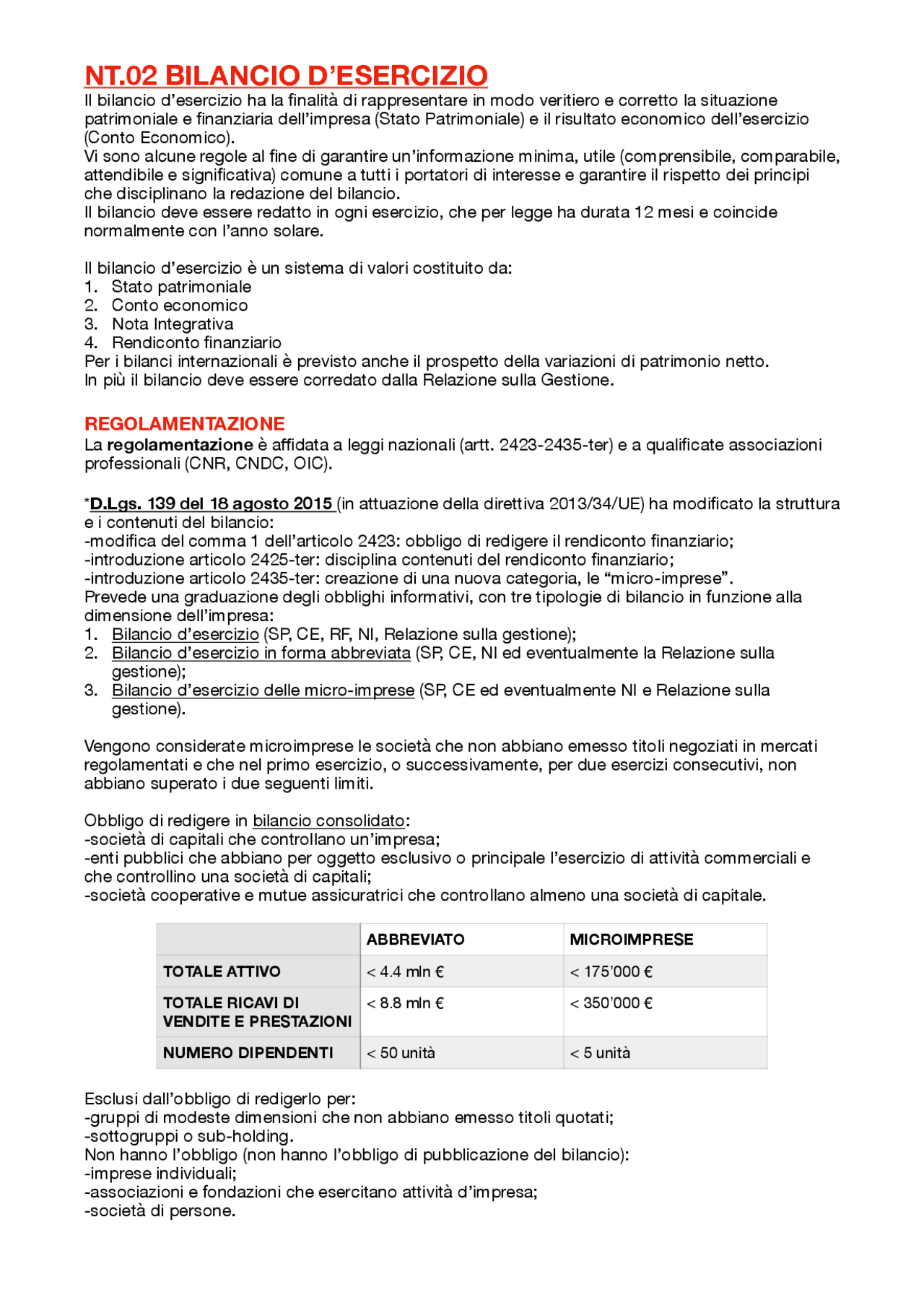 Metodologie E Determinazioni Quantitative Dazienda Docsity