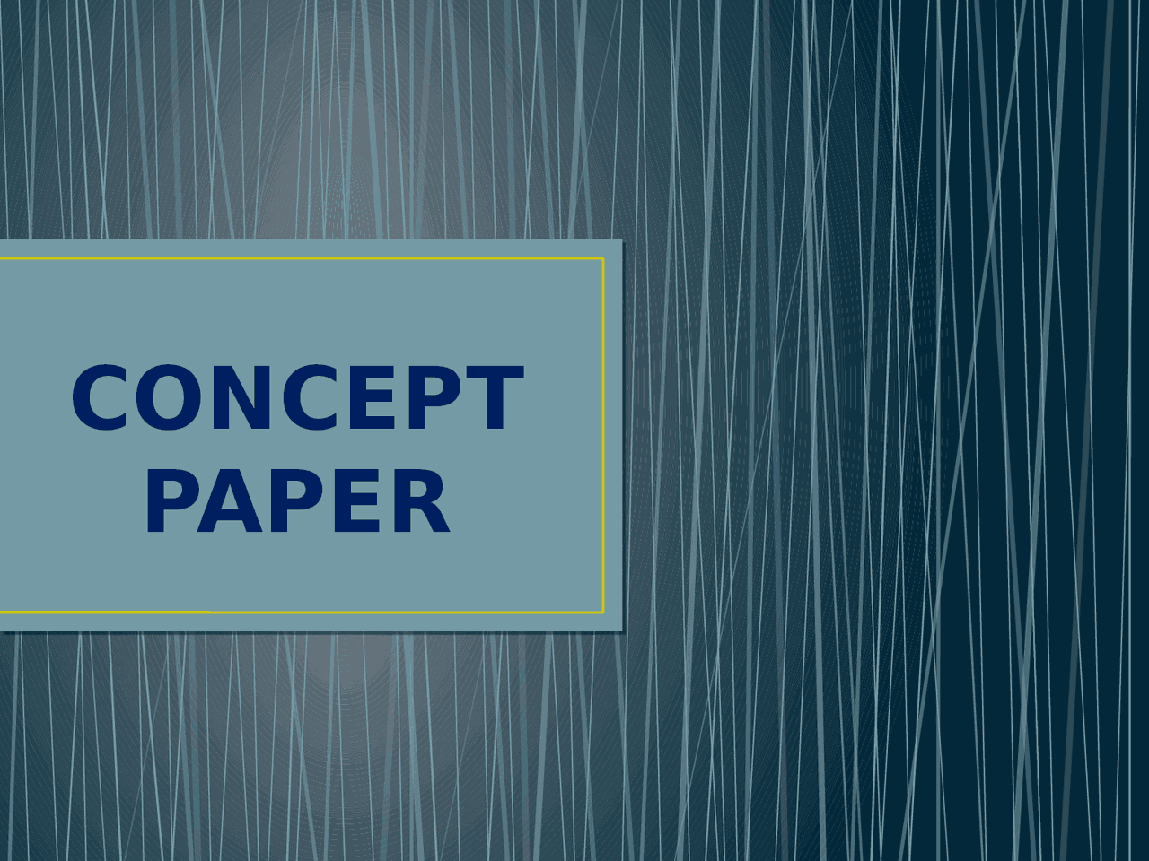 How to write a concept paper - Docsity