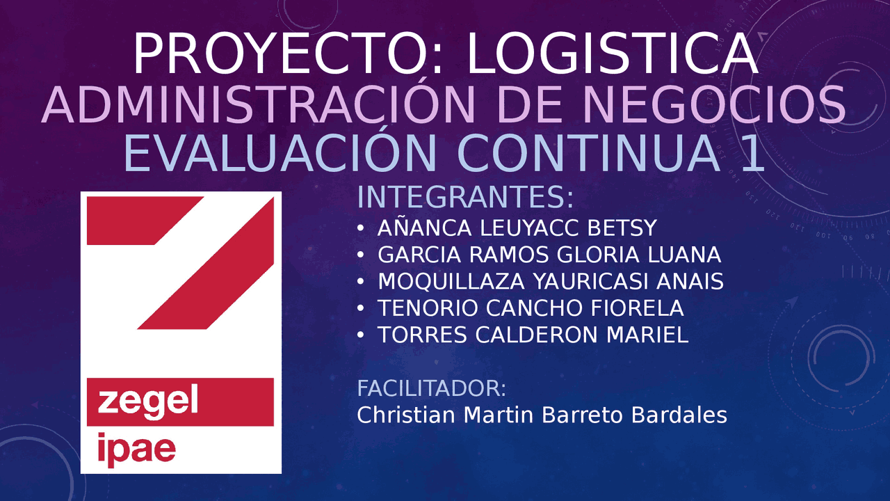 Proyecto de logistica - Docsity