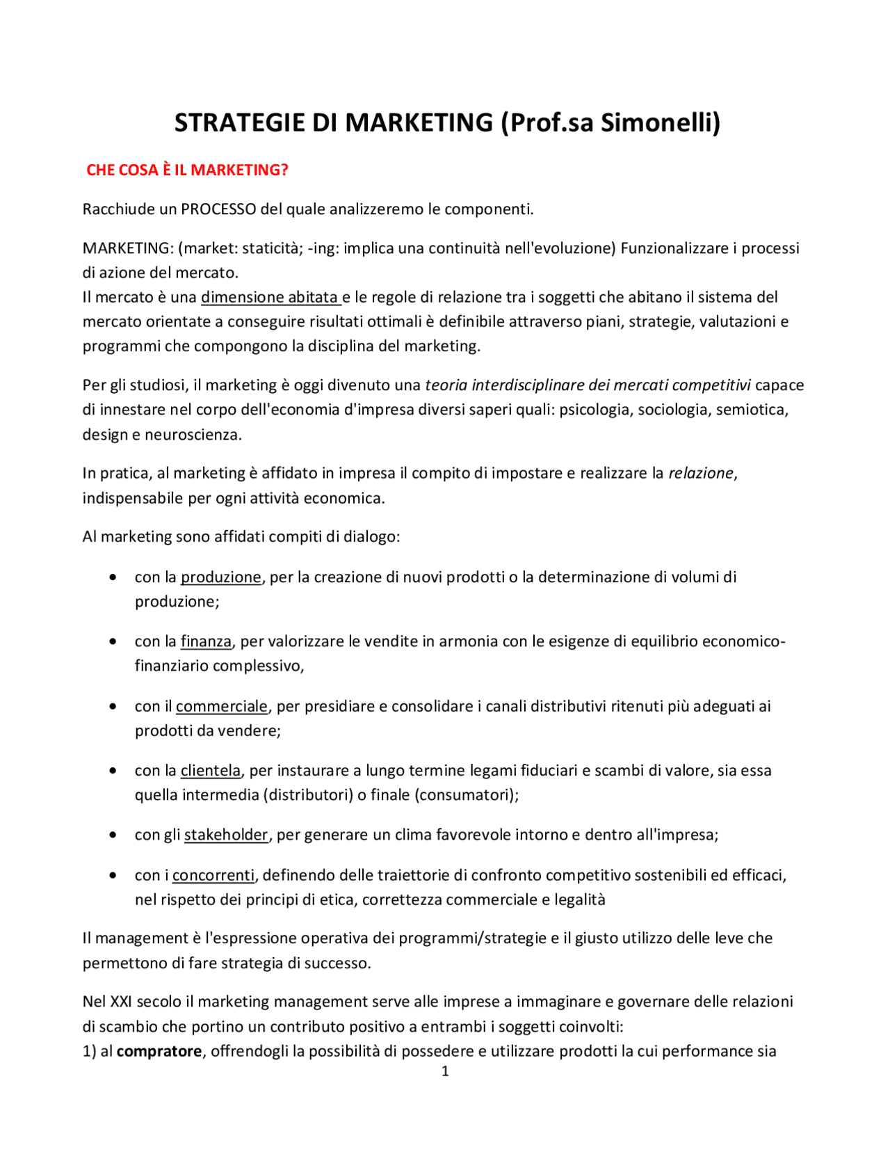 Strategie Di Marketing Docsity