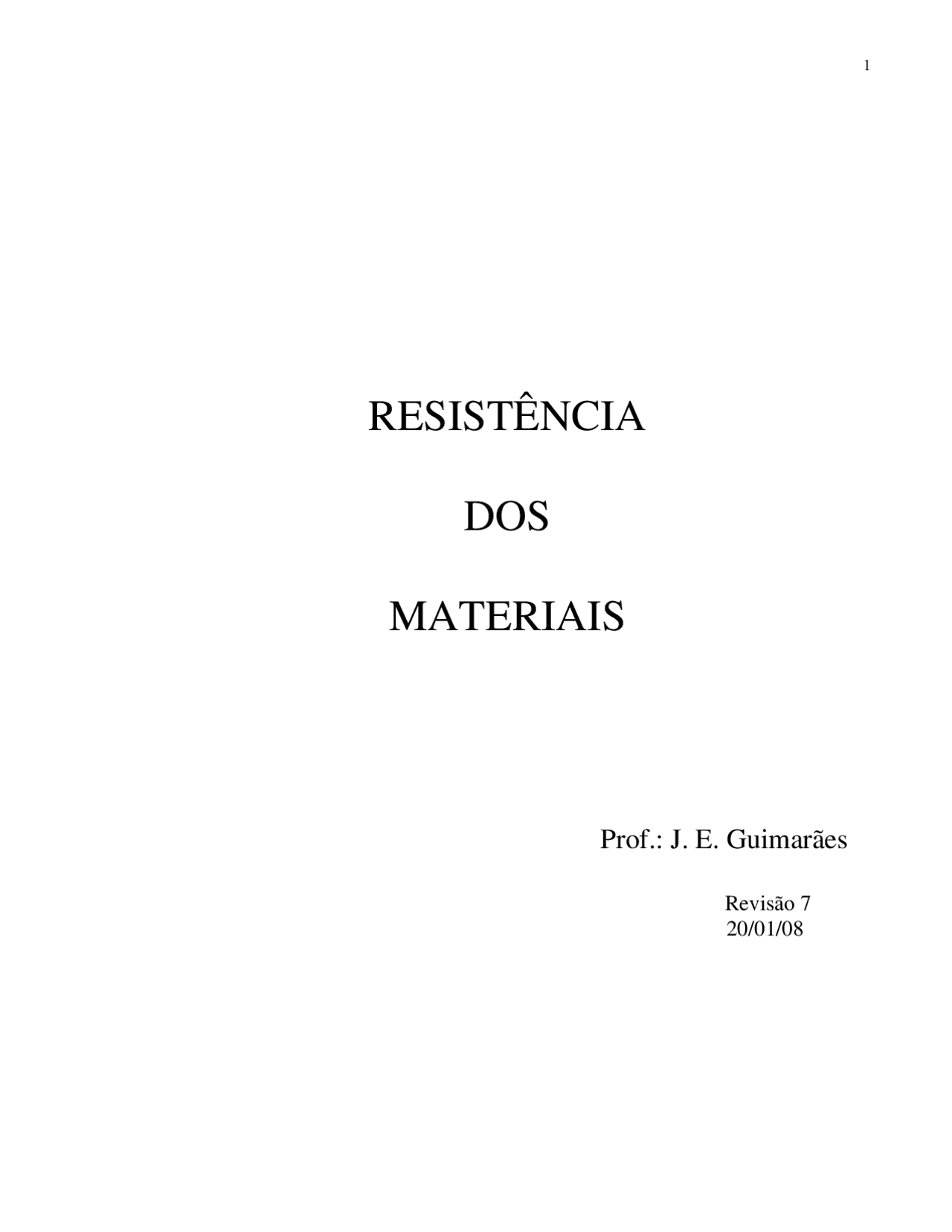 Apostila De Resistência Dos Materiais Docsity