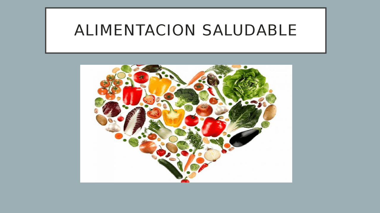 Alimentación Saludable Docsity