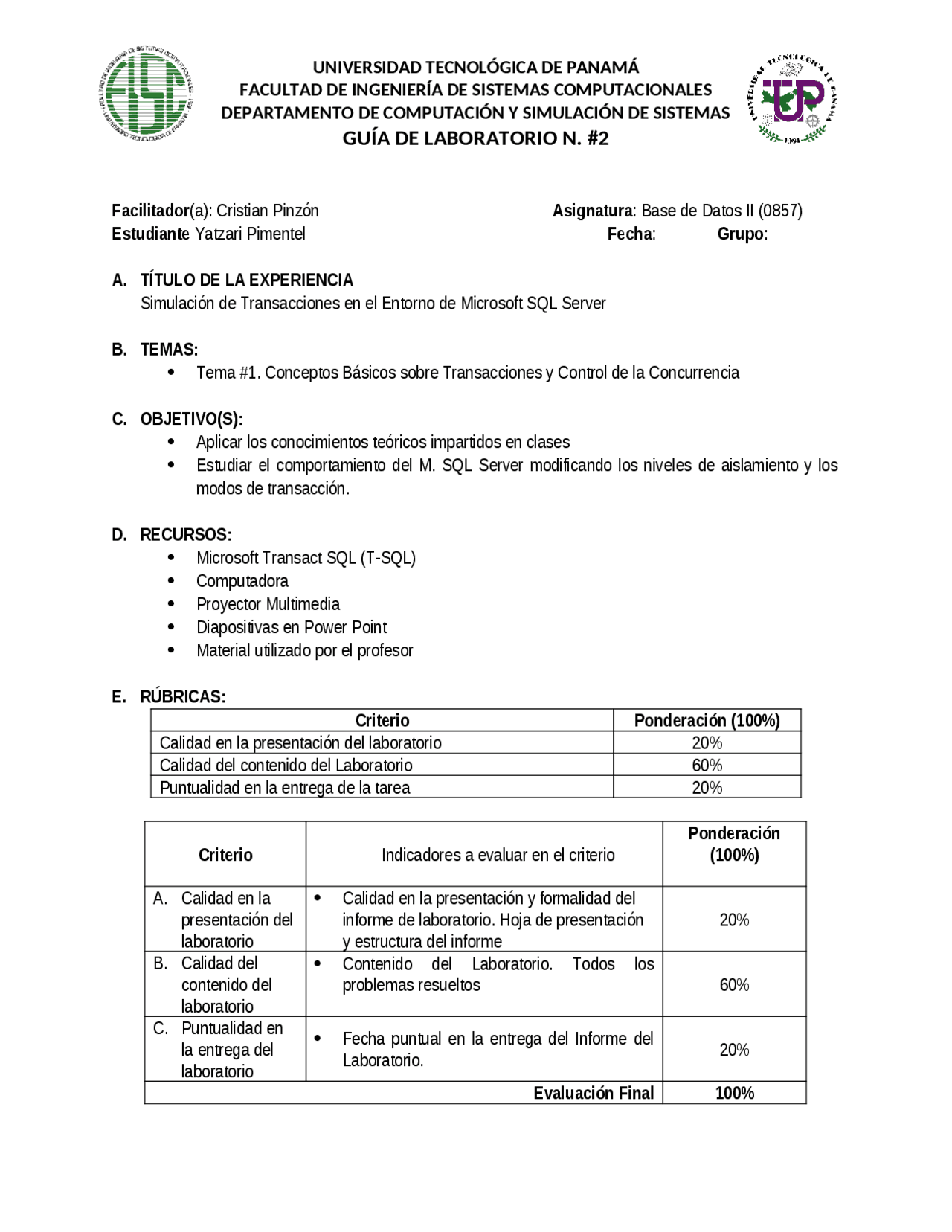 Guia De Base De Datos Docsity