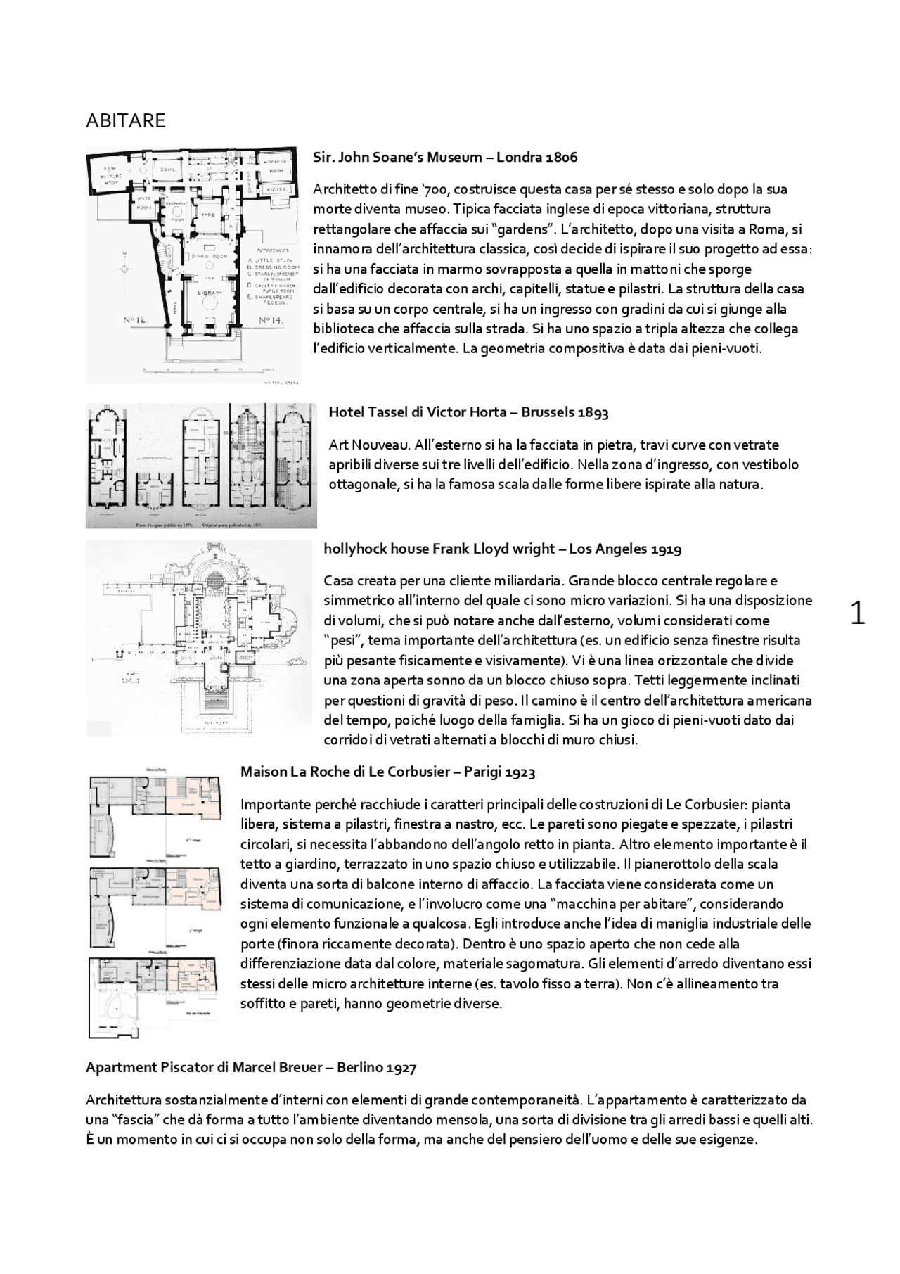 Riassunto Architettura Docsity