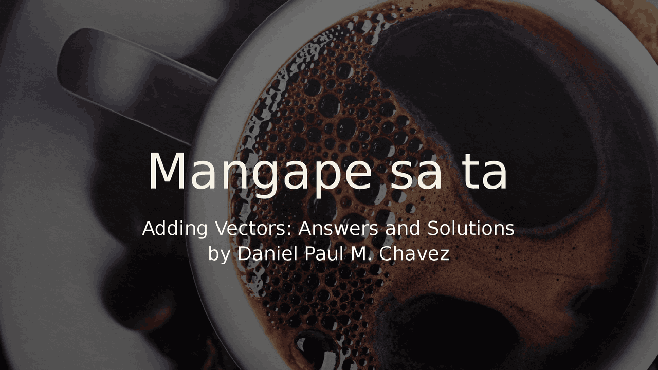 Adding Vectors Using Component Method Slides Physics Docsity