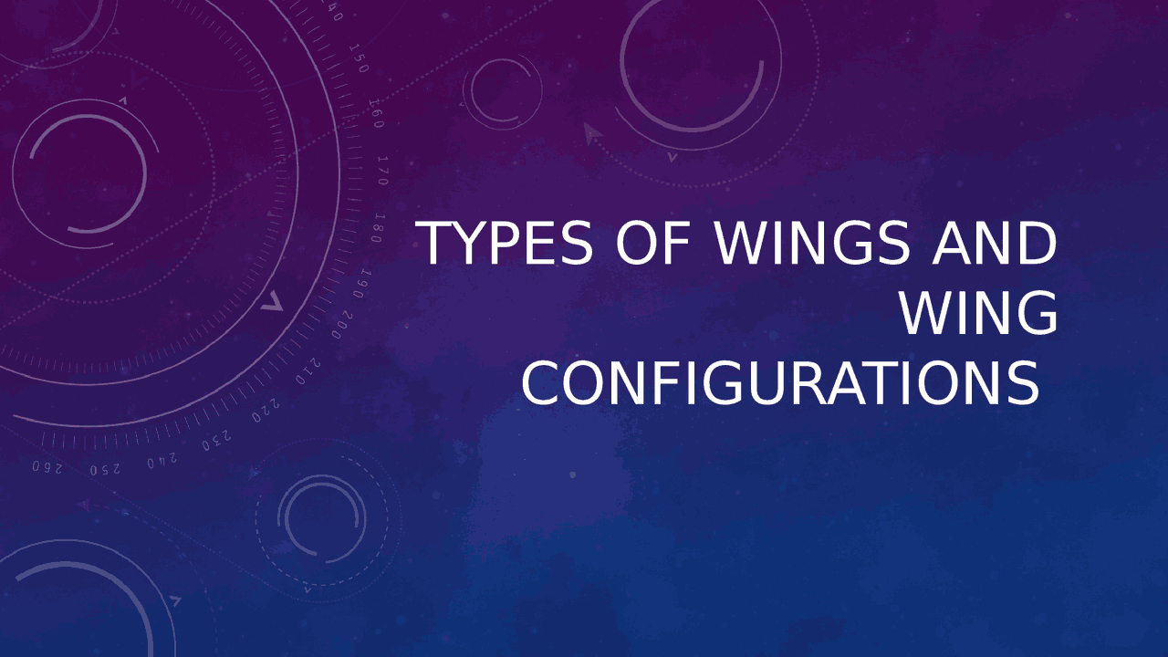 Different Types of wings - Docsity