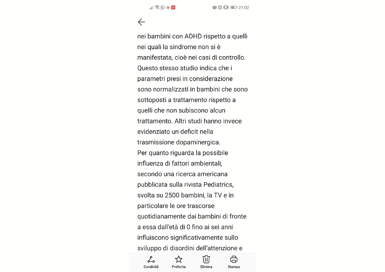 Cause Parte 2 Adhd Nei Bambini Docsity