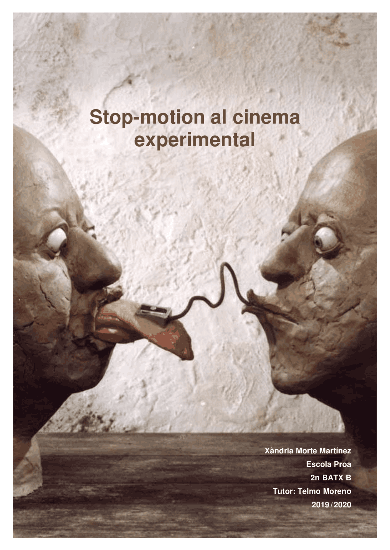 Treball de recerca "Stop-motion al cine experimental" - Docsity
