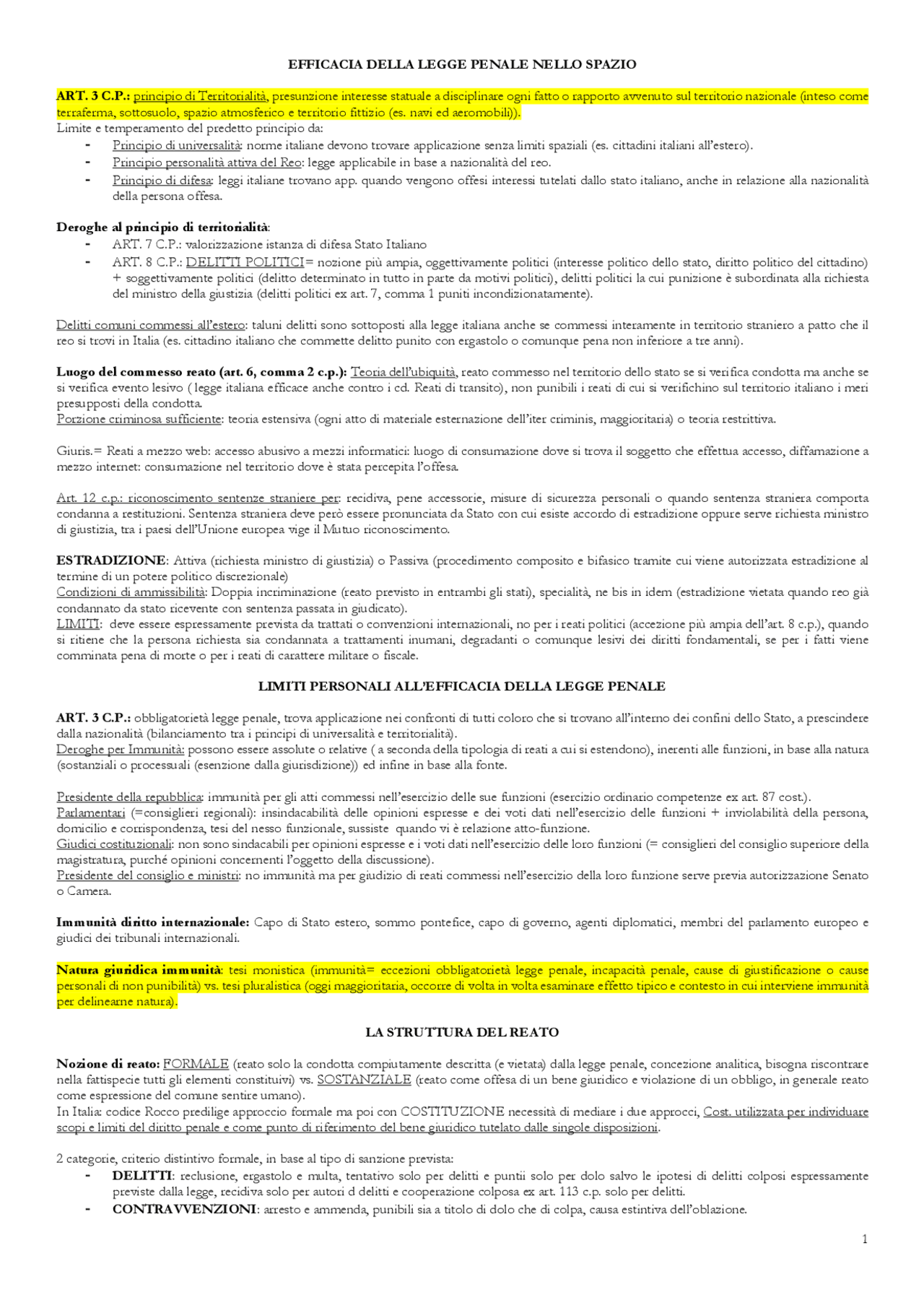 Riassunto Del Compendio Di Diritto Penale Nel Diritto Editore Docsity