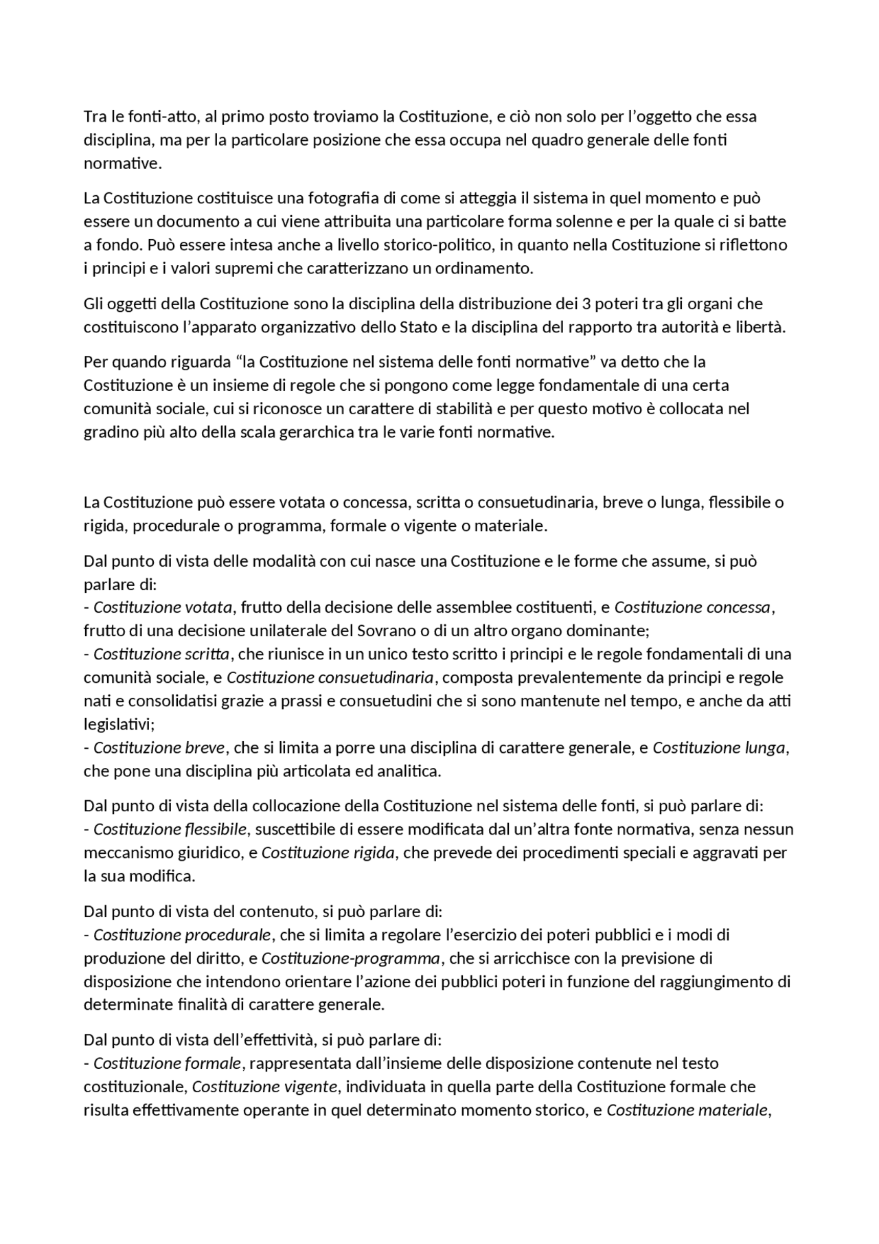 Lo Stato Costituzionale Docsity