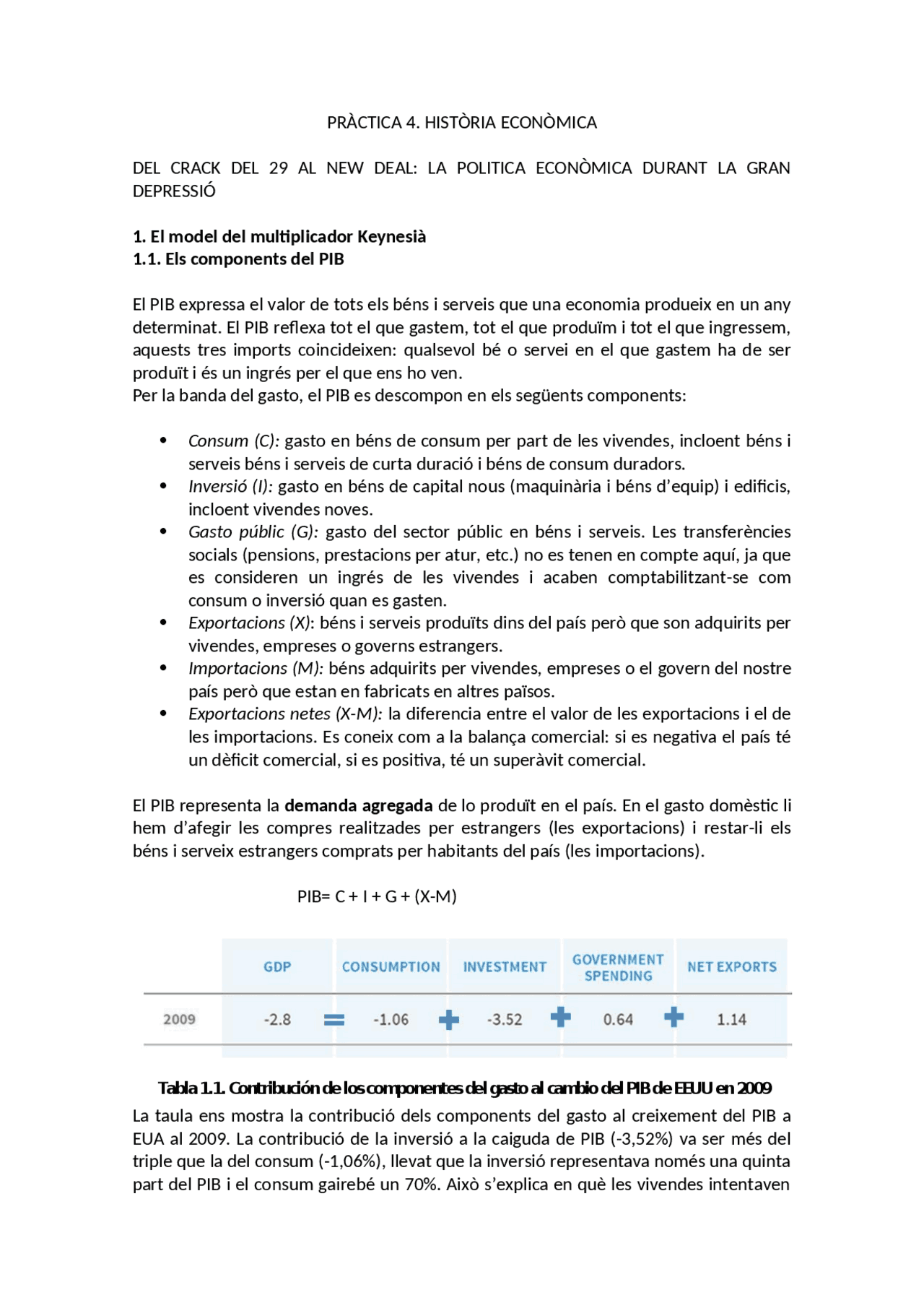 Pràctica 4 Història Econòmica Docsity