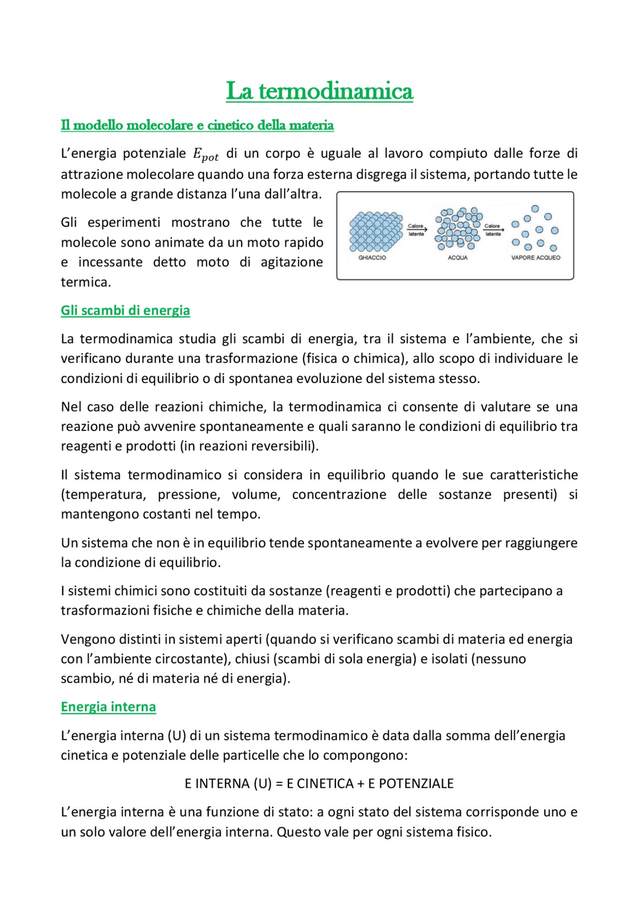 Tesina Termodinamica Appunti Di Fisica Docsity