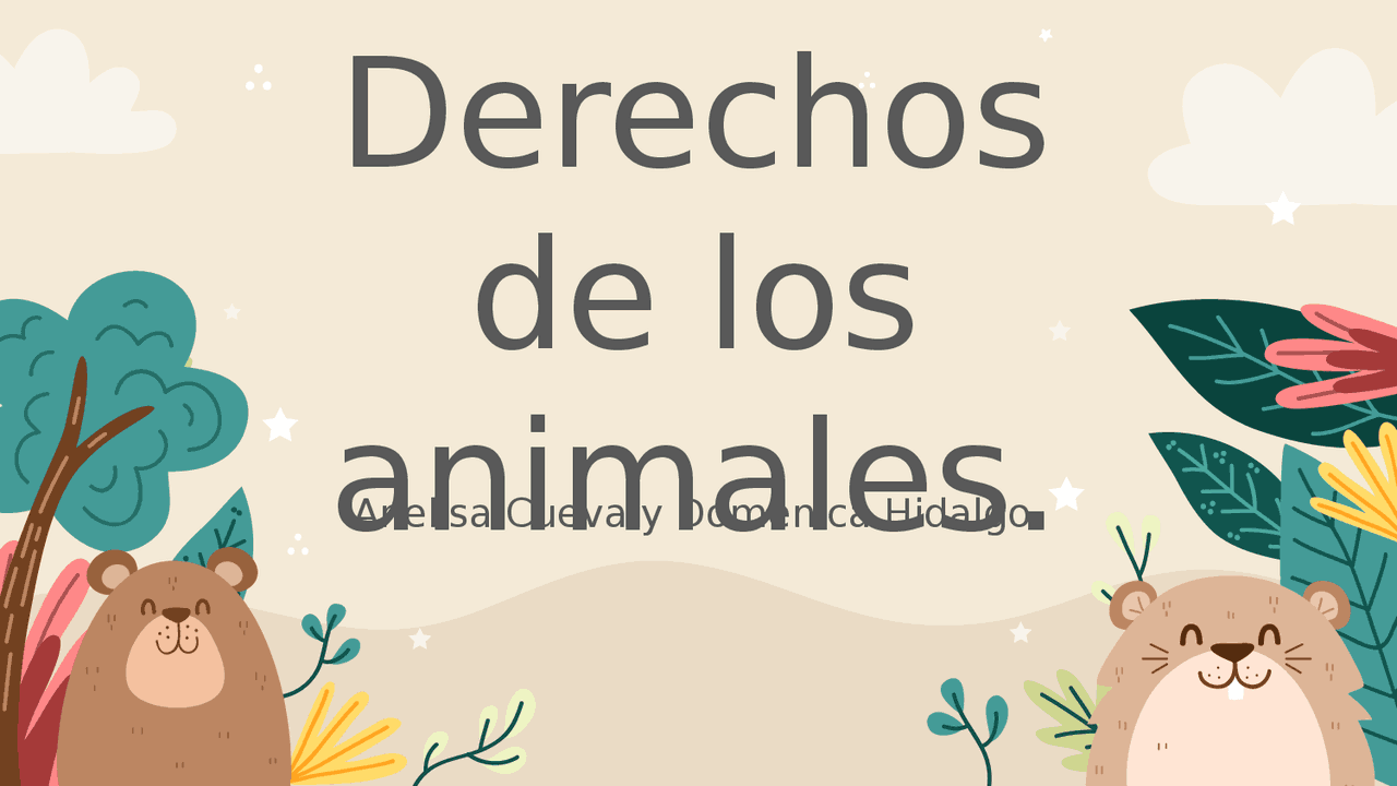 Derechos de los animales - Docsity