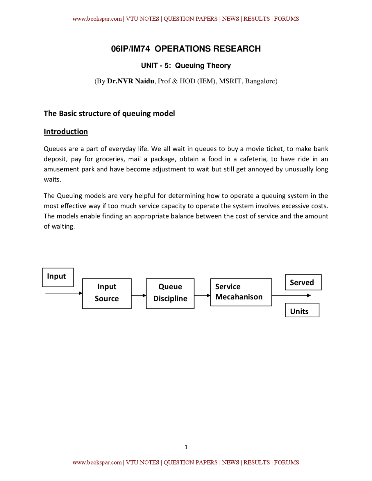 Queuing Theory In Transportation And Networking Docsity