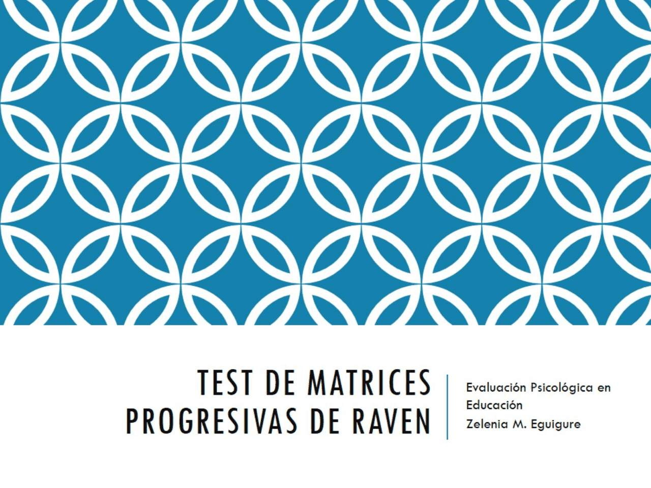 TEST DE MATRICES PROGRESIVAS DE RAVEN | Resúmenes de Neurociencia ...