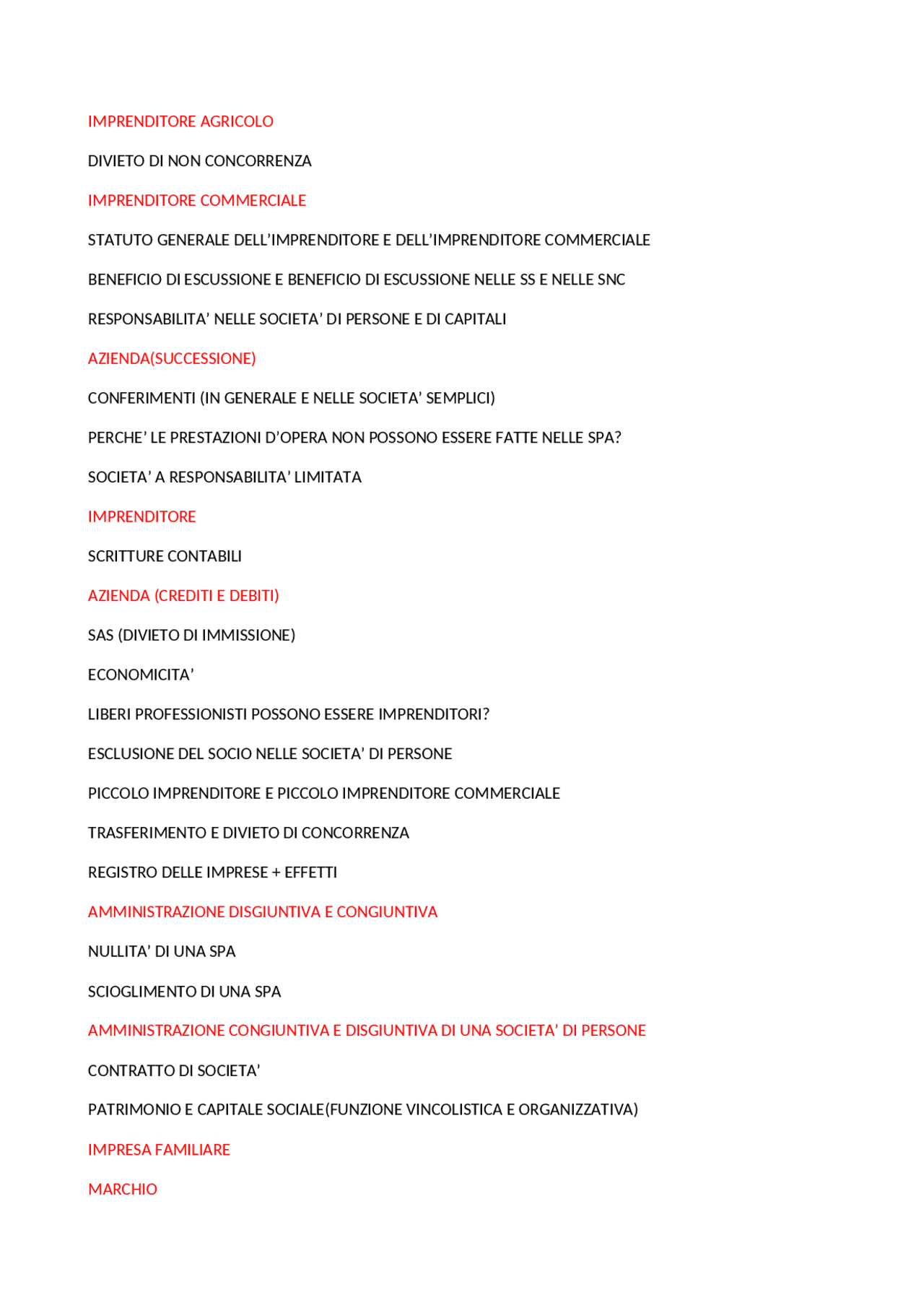 Appunti Diritto Commerciale Docsity