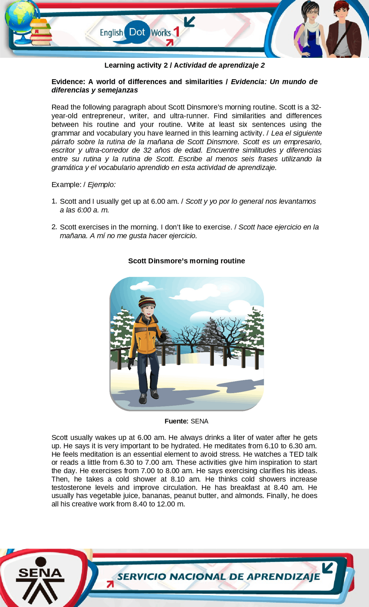 Ingles Sena Words Ejercicios Del Curso Docsity