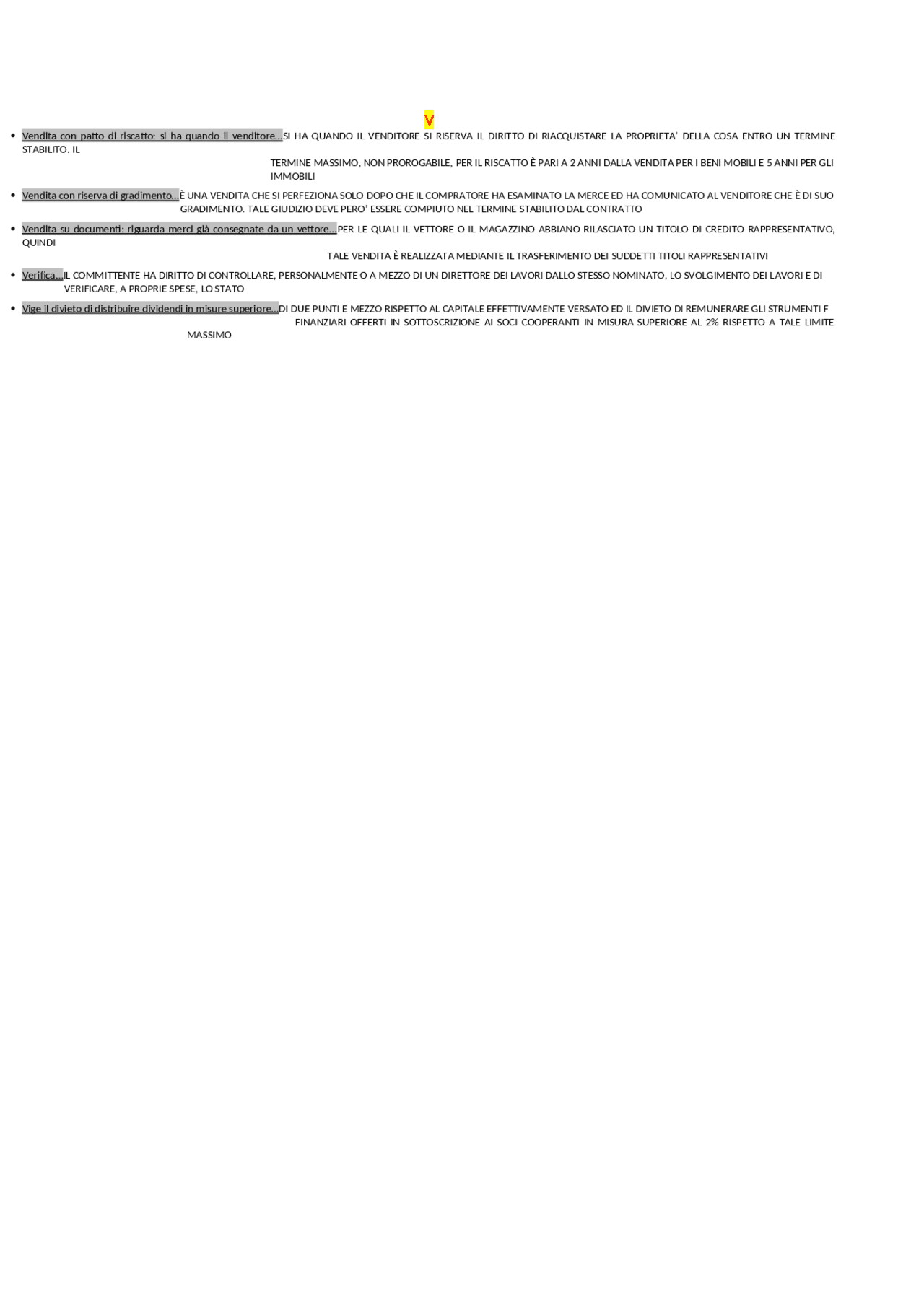 Test Diritto Commerciale 2021 Docsity