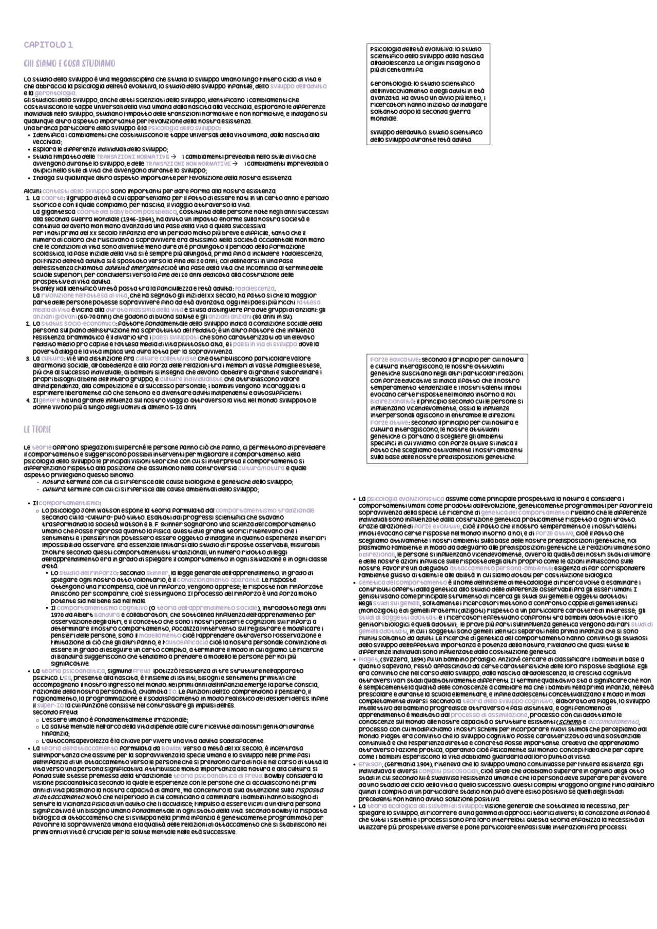 Psicologia Dello Sviluppo Docsity