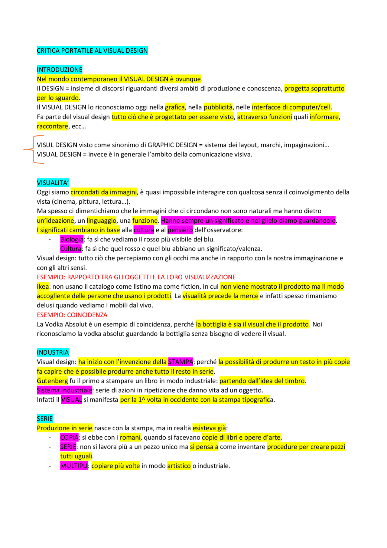Riassunto Del Libro Visual Design Docsity