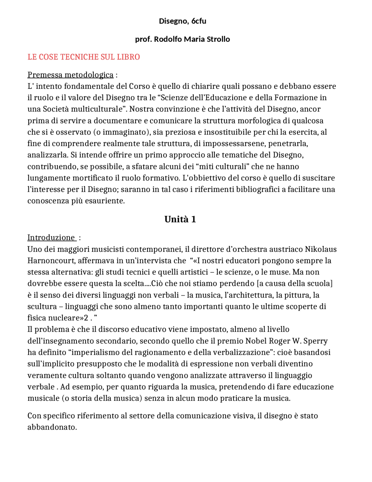Sintesi Semplice Di Disegno Docsity
