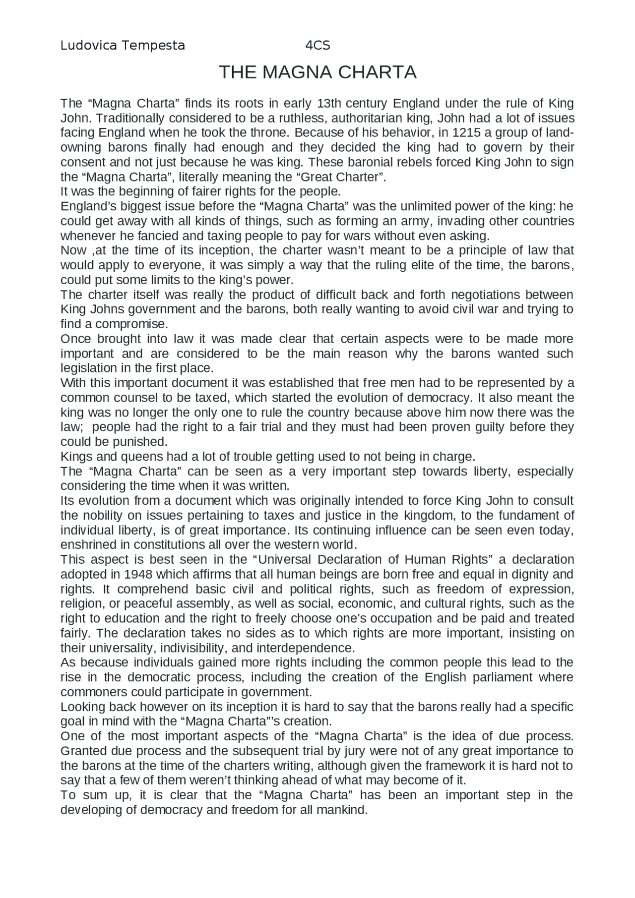 MAGNA CHARTA, The story of a document that is the foundation of human ...