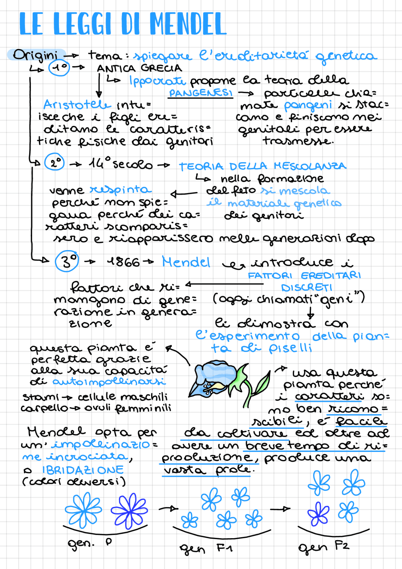 Le Leggi Di Mendel Docsity