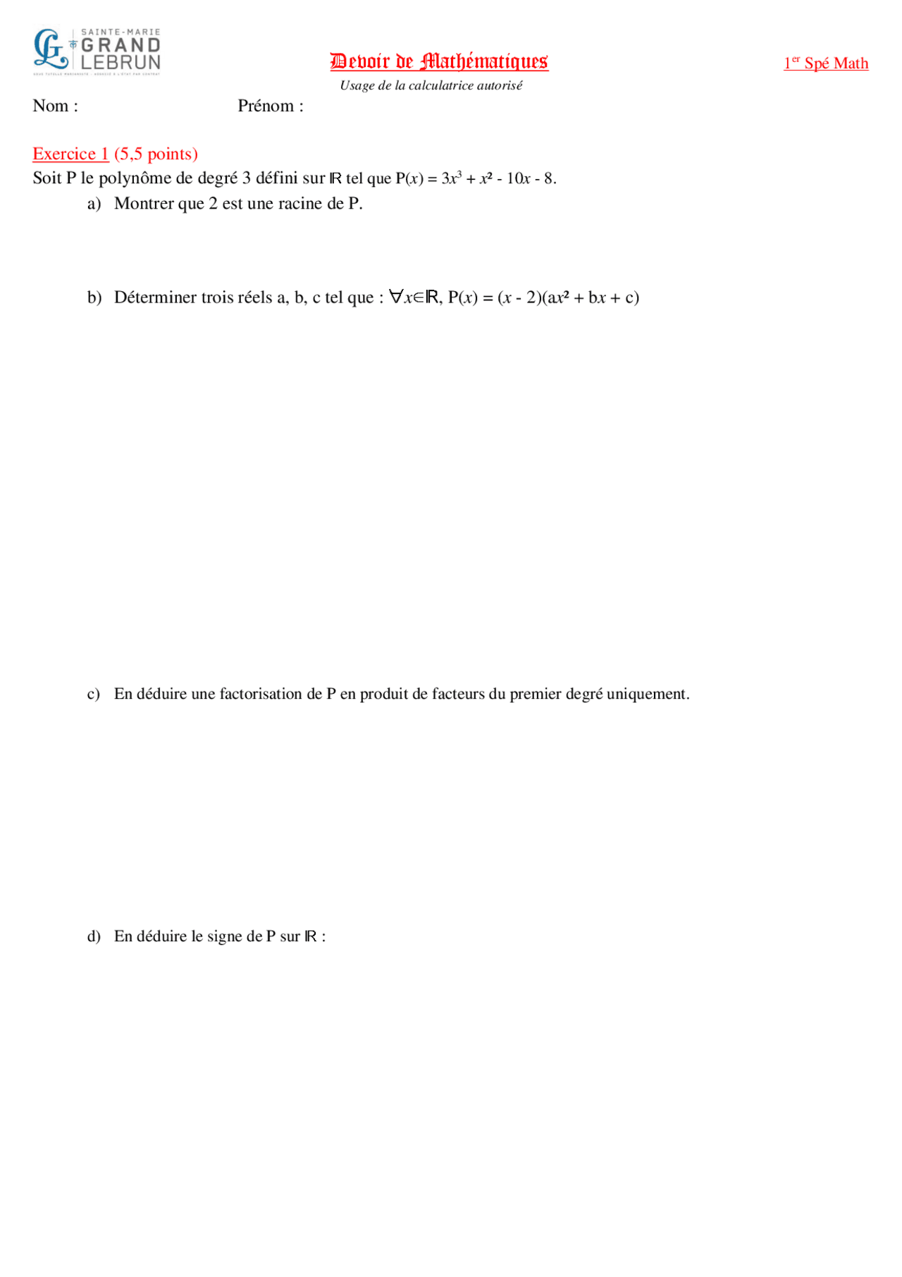 Suite Et Second Degré Docsity