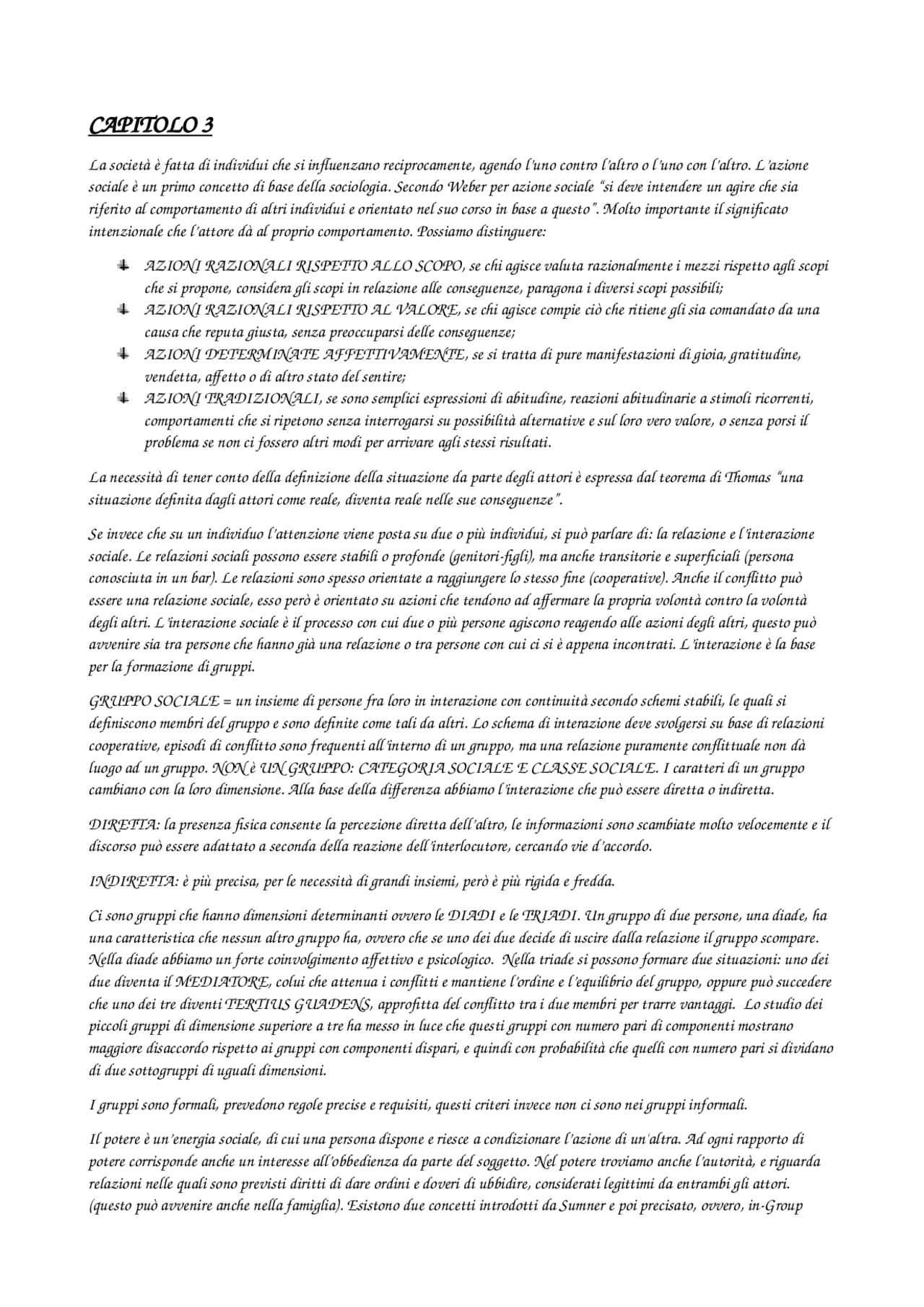 Elementi Di Sociologia Docsity