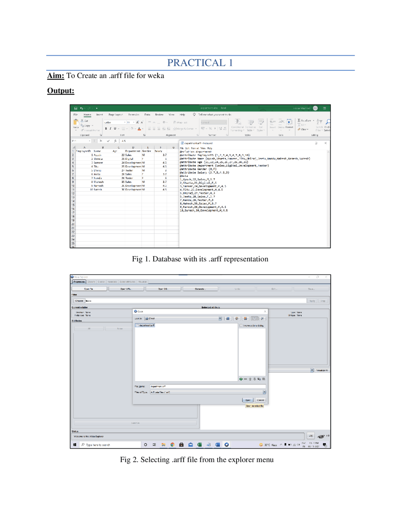 Data Warehousing Practical 1 Docsity