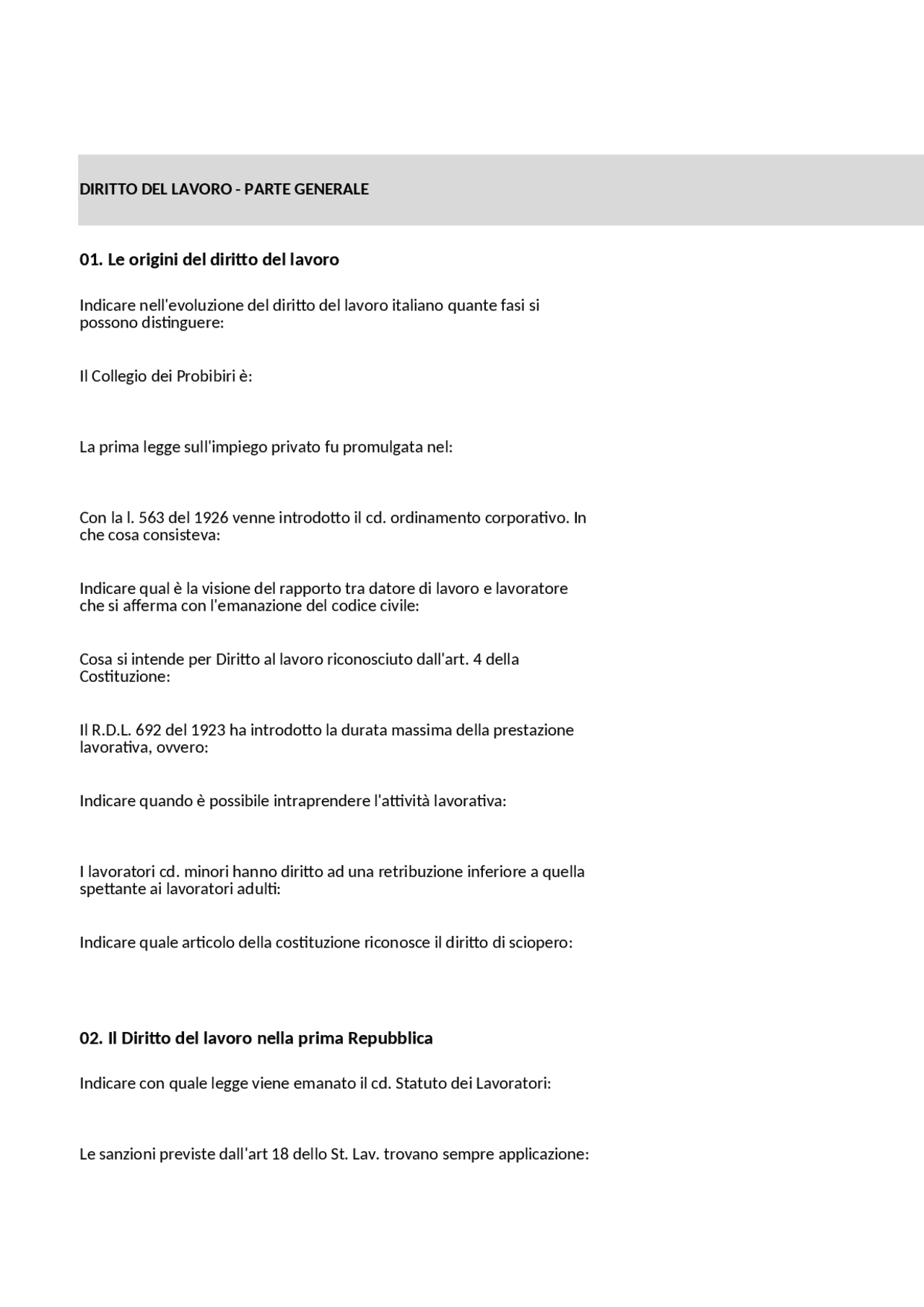 Test Fine Lezione E Autovalutazione Piattaforma Docsity