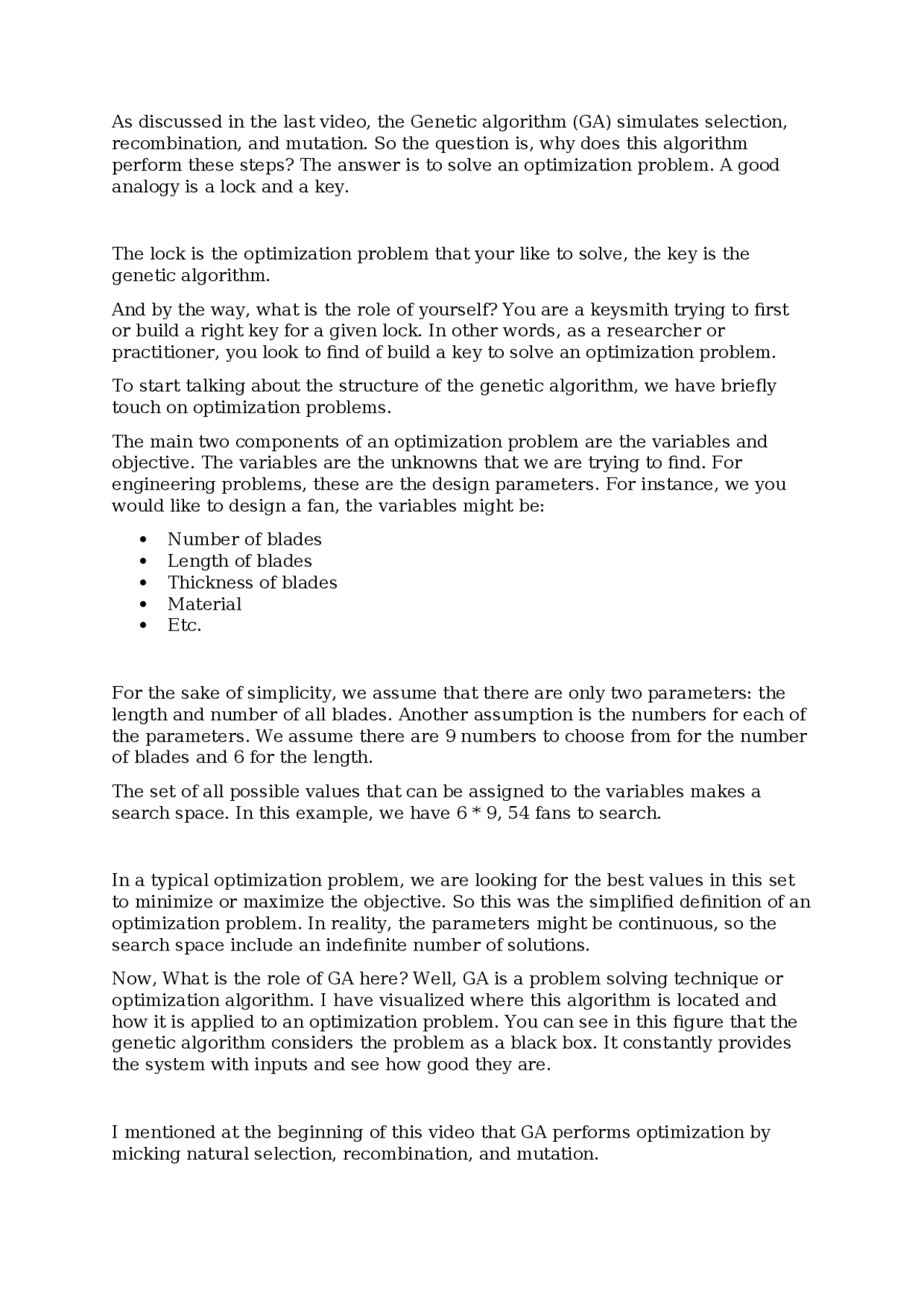 Representations of chromosomes in Genetic Algorithms - Docsity