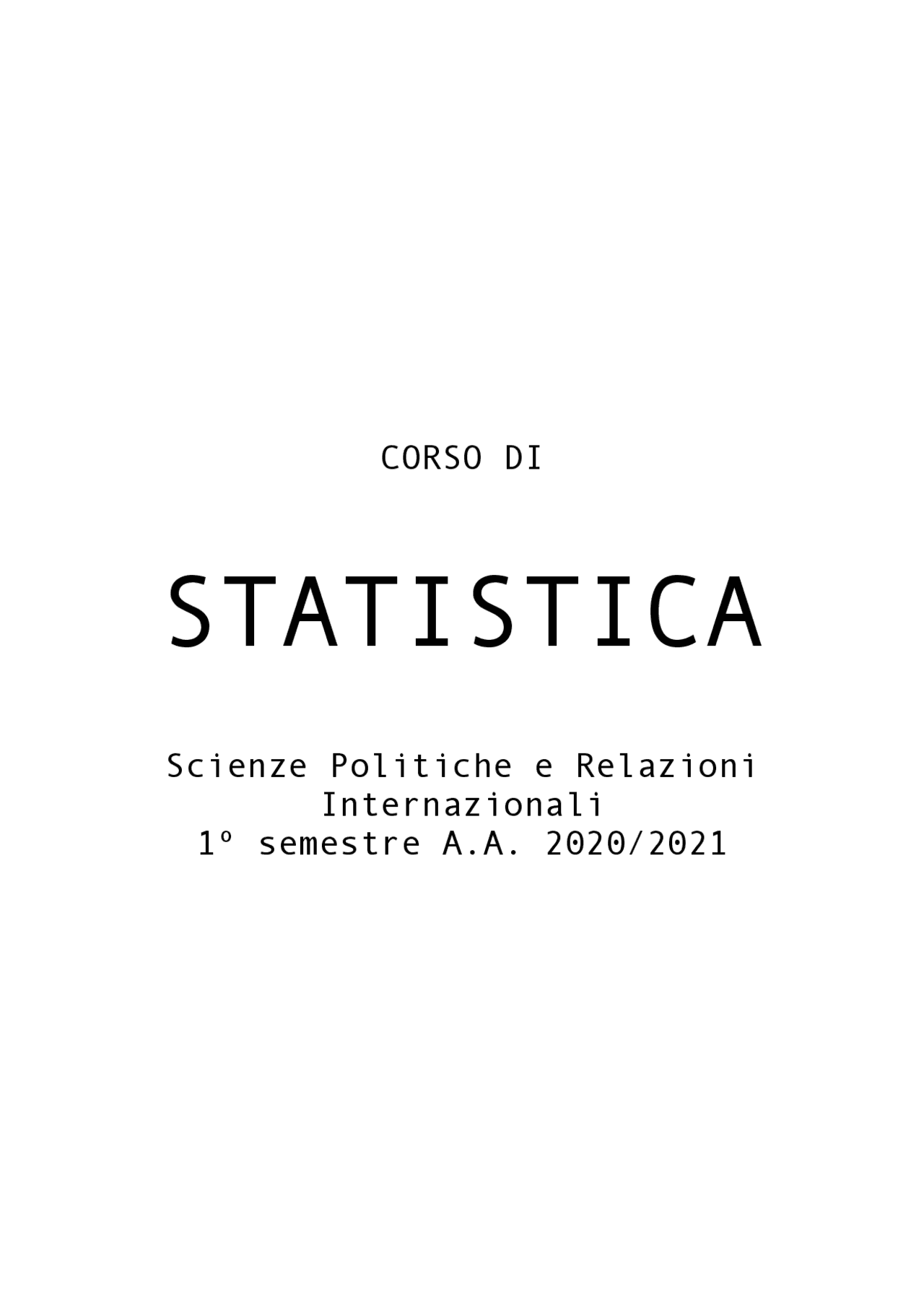 Appunti Completi Per Esame Di Statistica Docsity