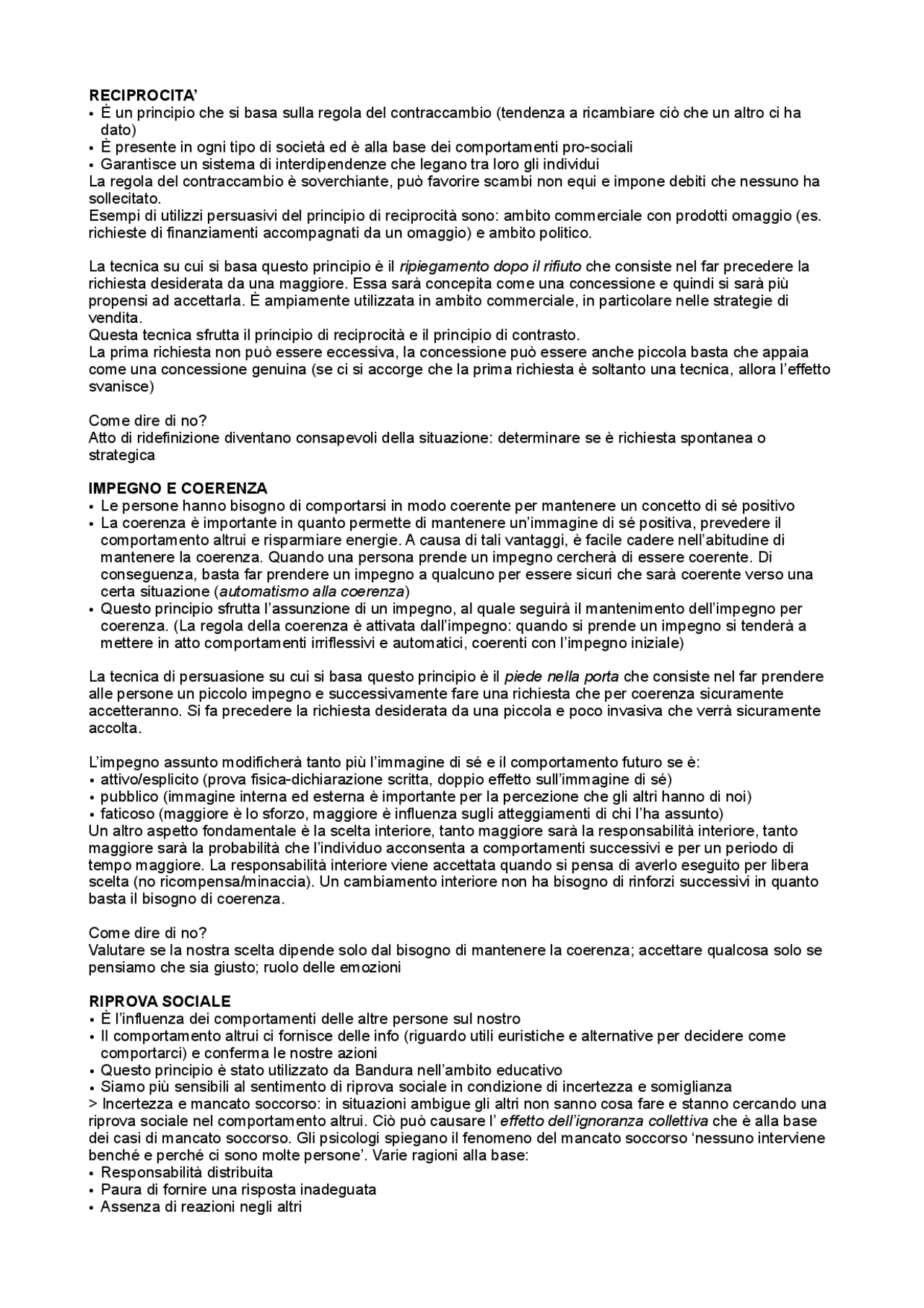Riassunto Armi Di Persuasione Docsity