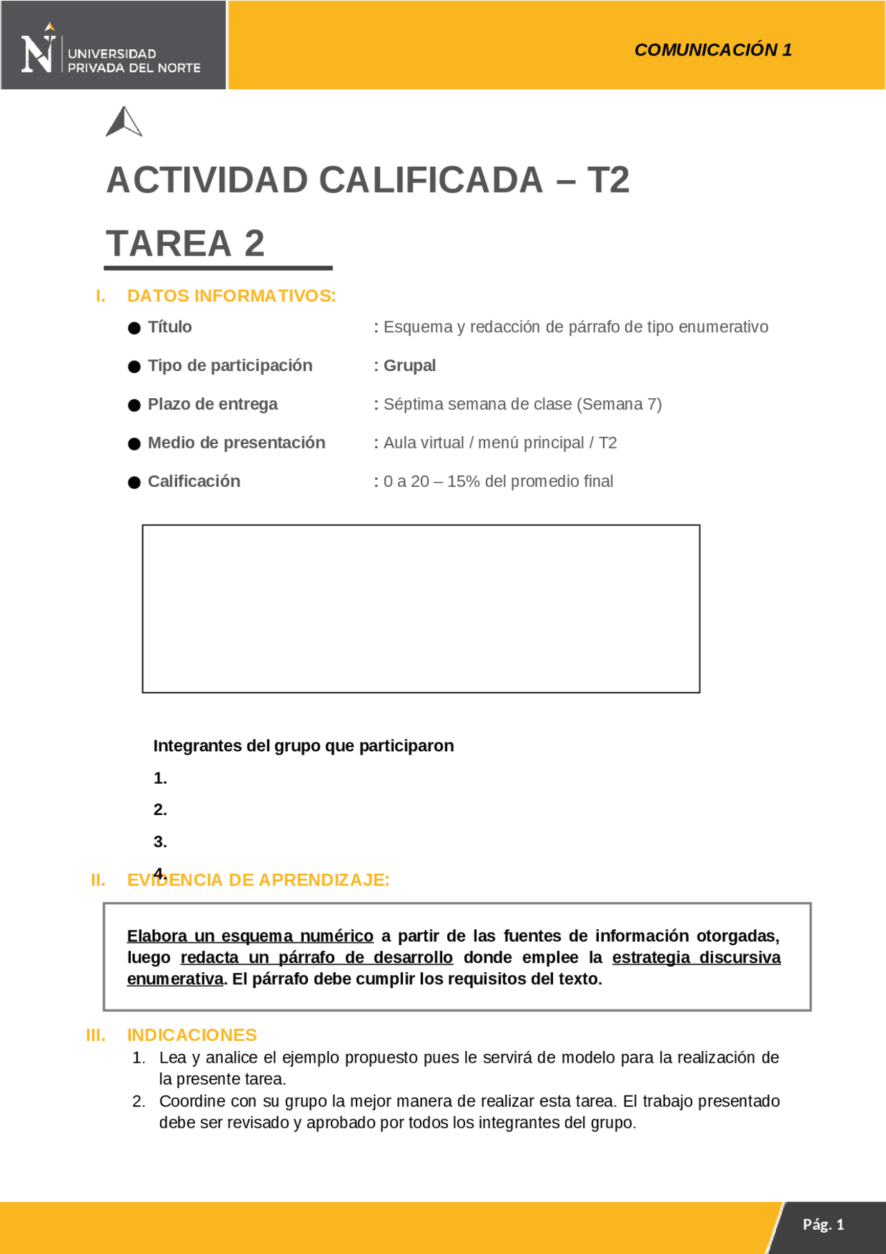 Esquema Y Redacción De Párrafo De Tipo Enumerativo Docsity