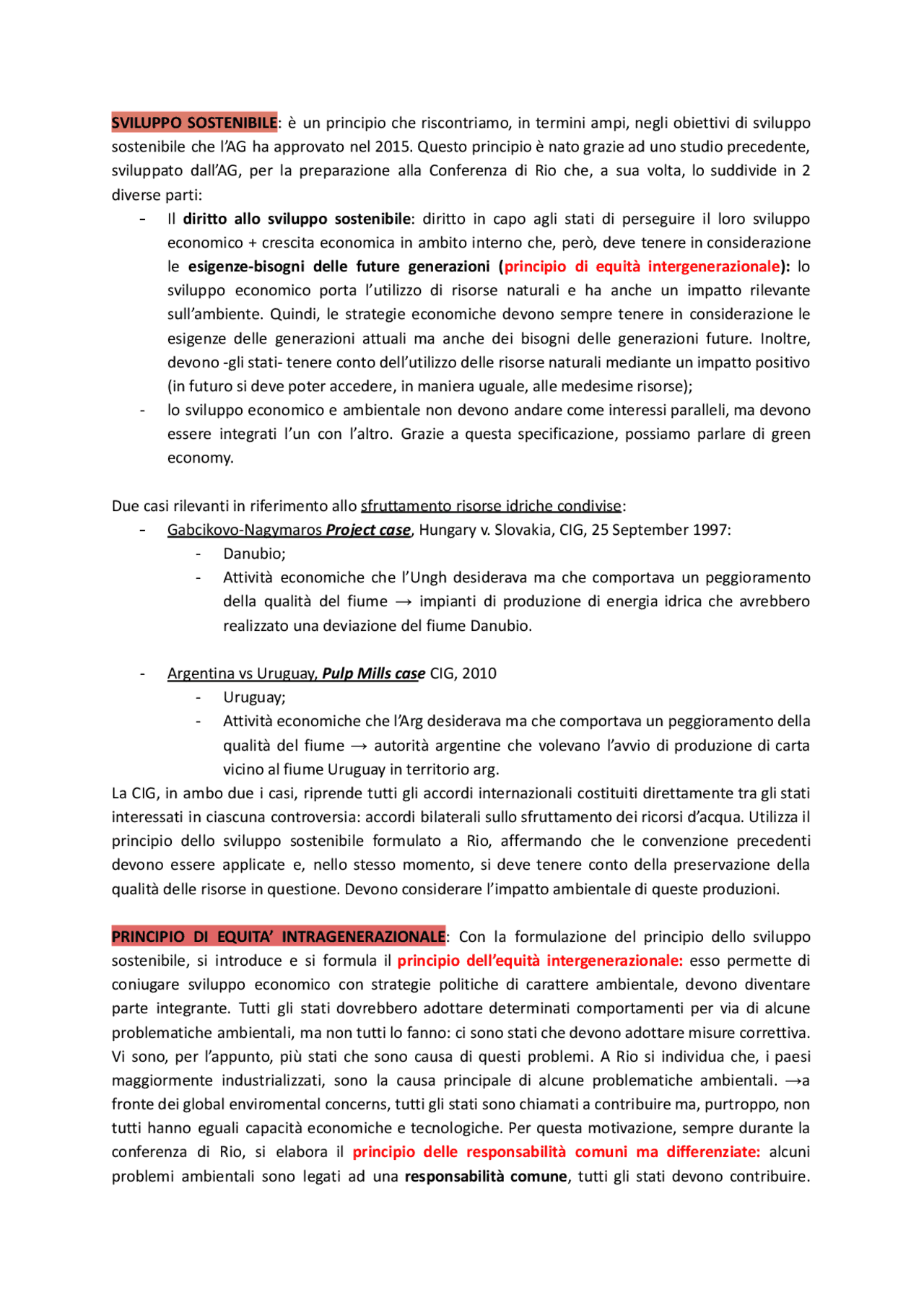 Diritto Ambientale Schema Riassuntivo Docsity